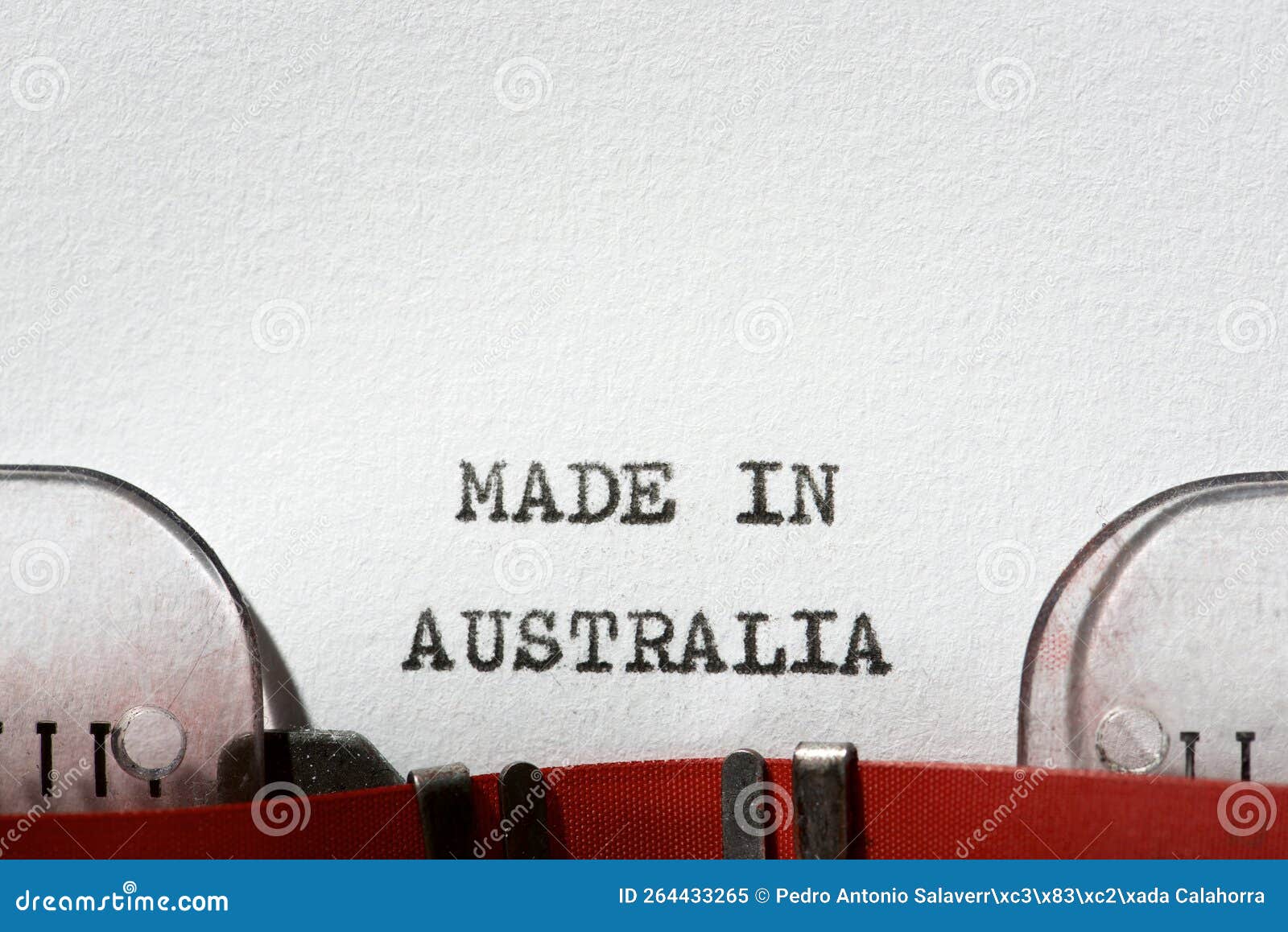 Made in Australia stock image. Image of letters, australia - 264433265