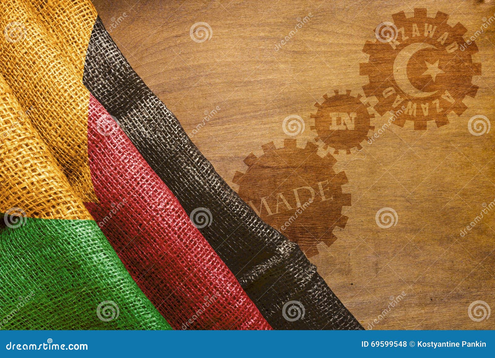Made in Azawad stock photo. Image of flag, icon, azawad - 69599548