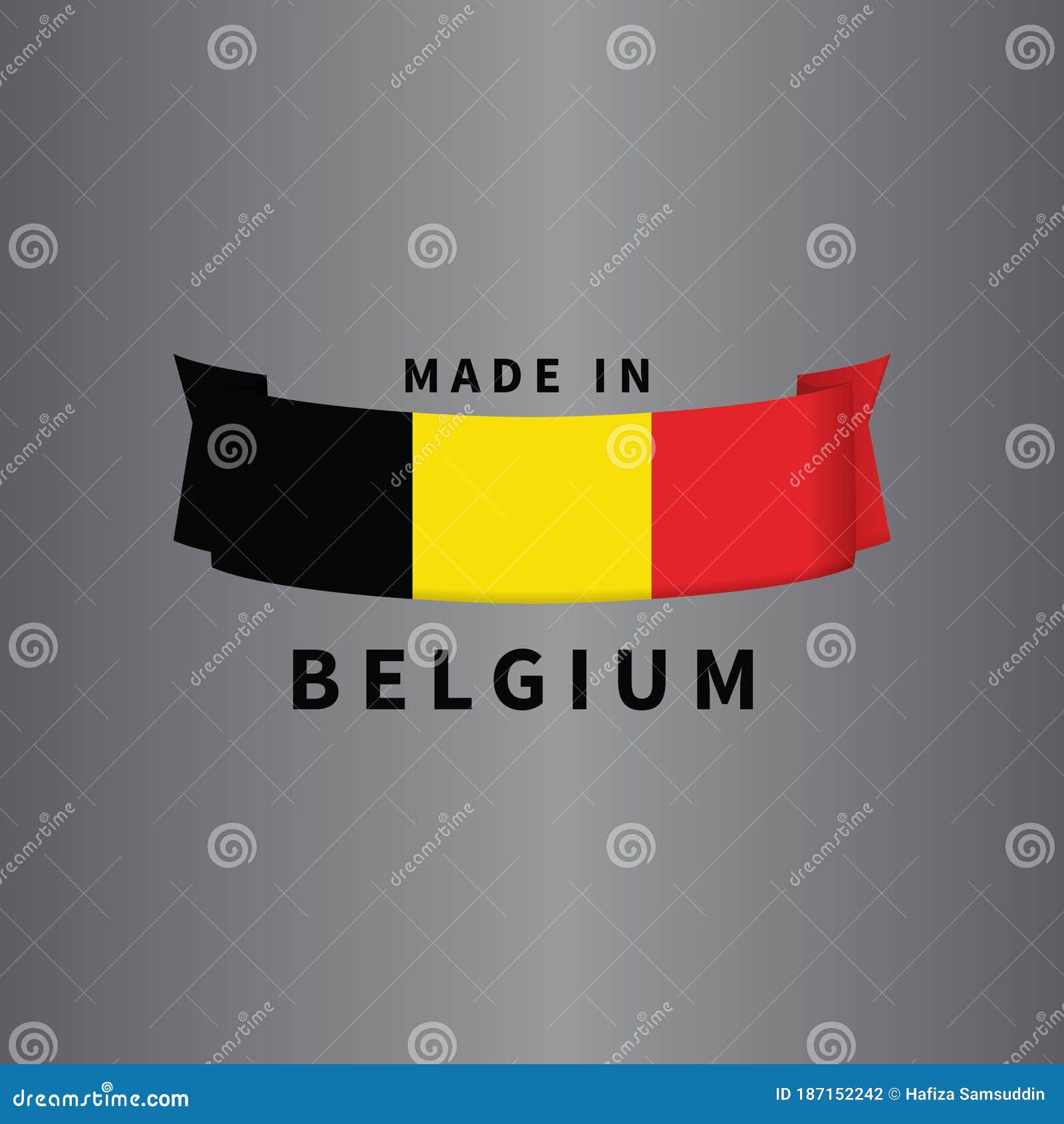 Made in Belgium Banner. Vector Illustration Decorative Design Stock ...