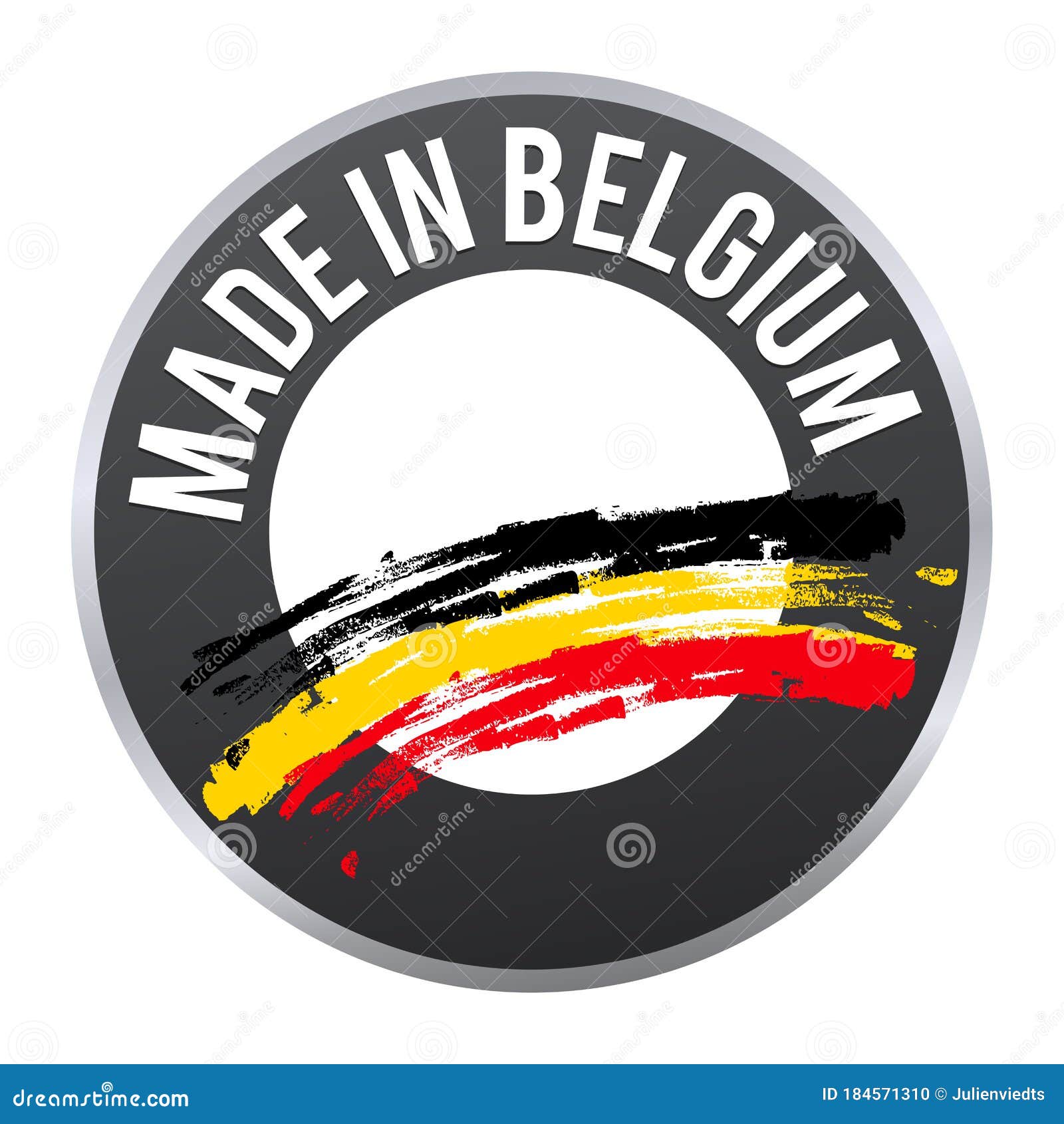 Made in Belgium Label Badge Logo Certified Stock Illustration ...