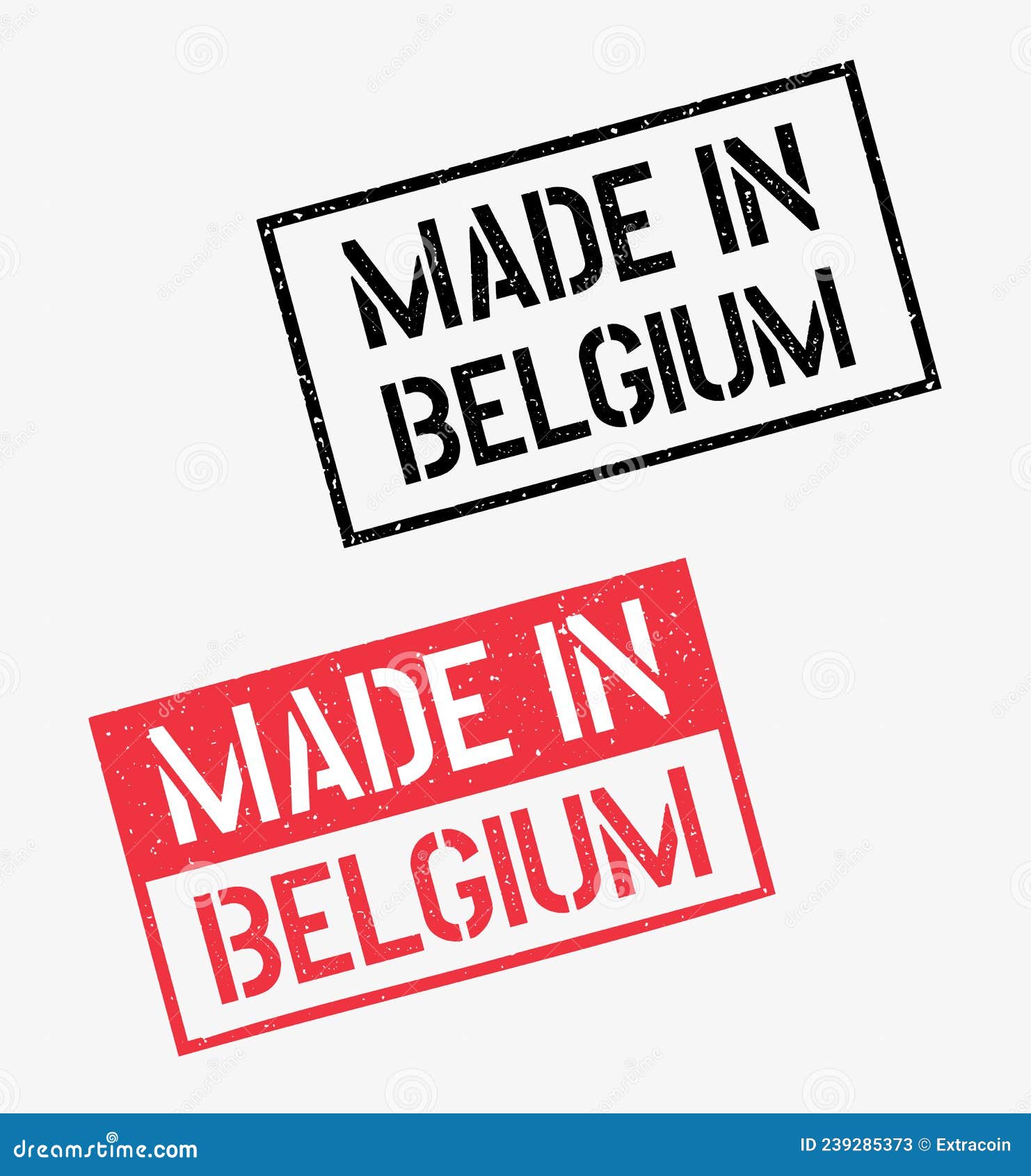 Made in Belgium Stamp Set, Belgian Product Labels Stock Vector ...