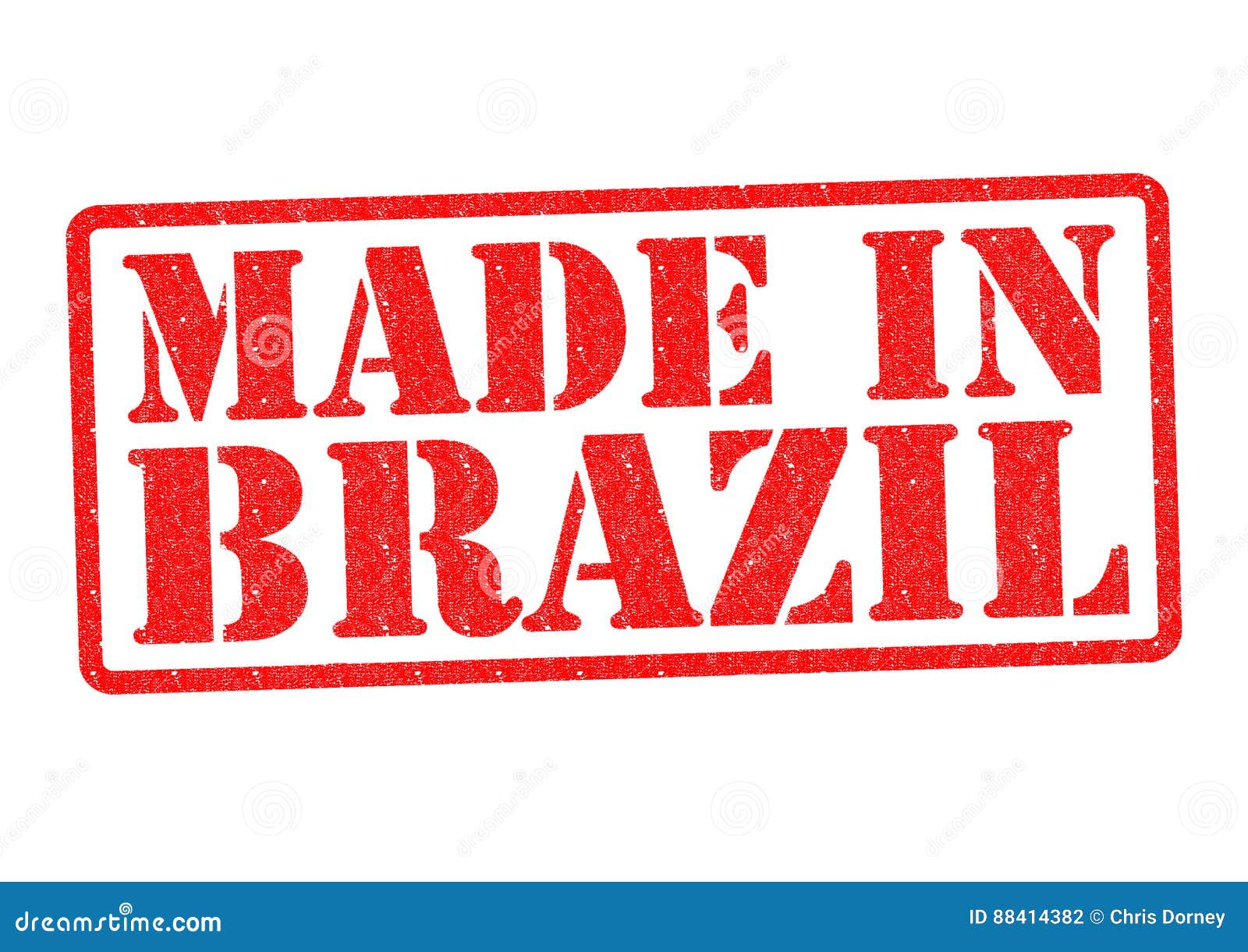 Made In Brazil Stamp Shows Products Produced Or Fabricated In Brasilia ...
