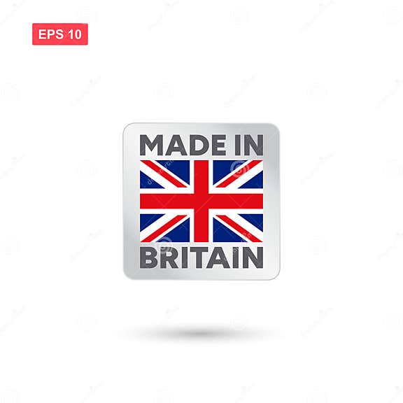 Made in britain vector stock vector. Illustration of blue - 140889195