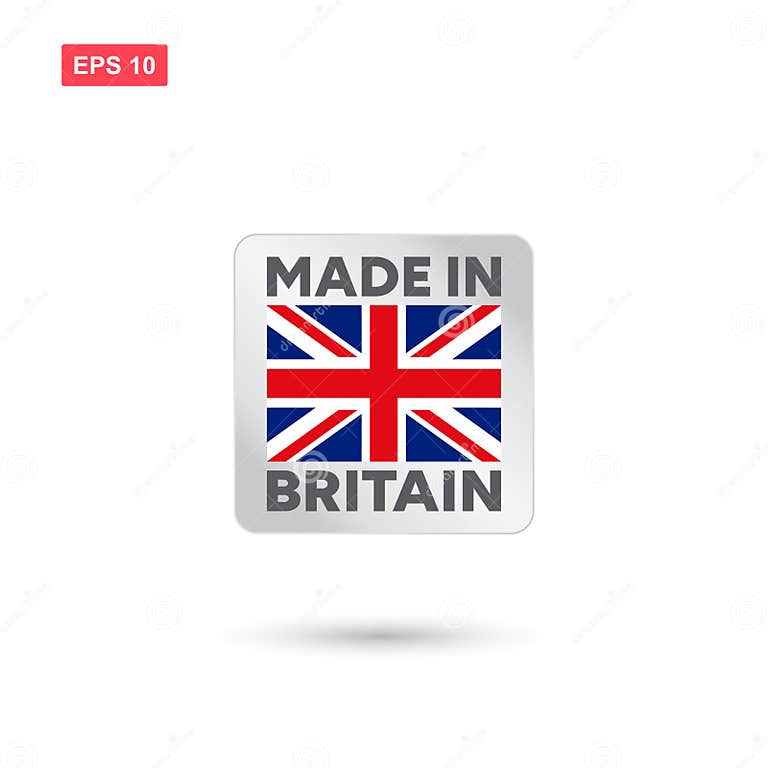 Made in britain vector stock vector. Illustration of blue - 140889195