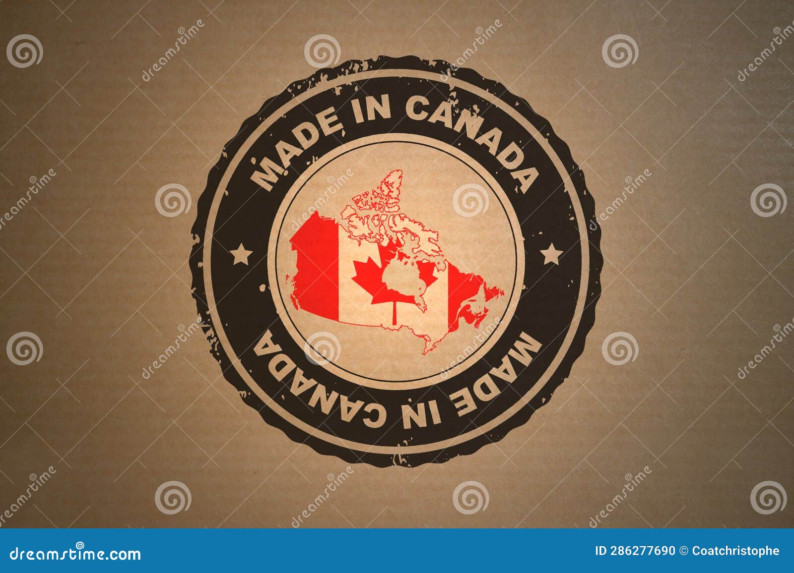 Made in Canada stock illustration. Illustration of horizontal - 286277690