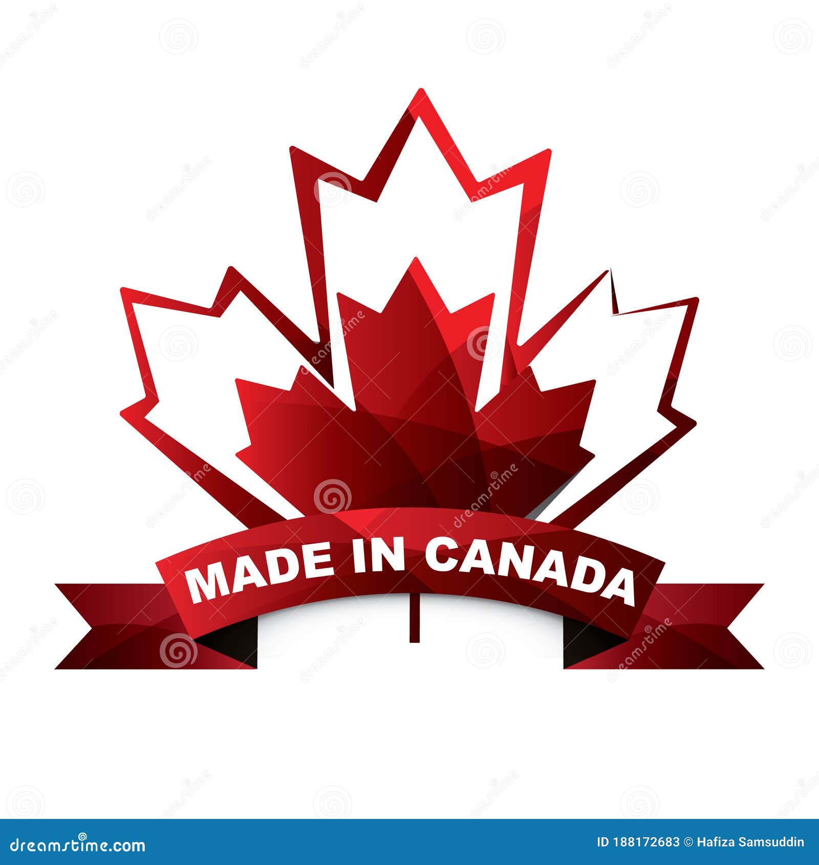 Made in Canada Design. Vector Illustration Decorative Design Stock ...