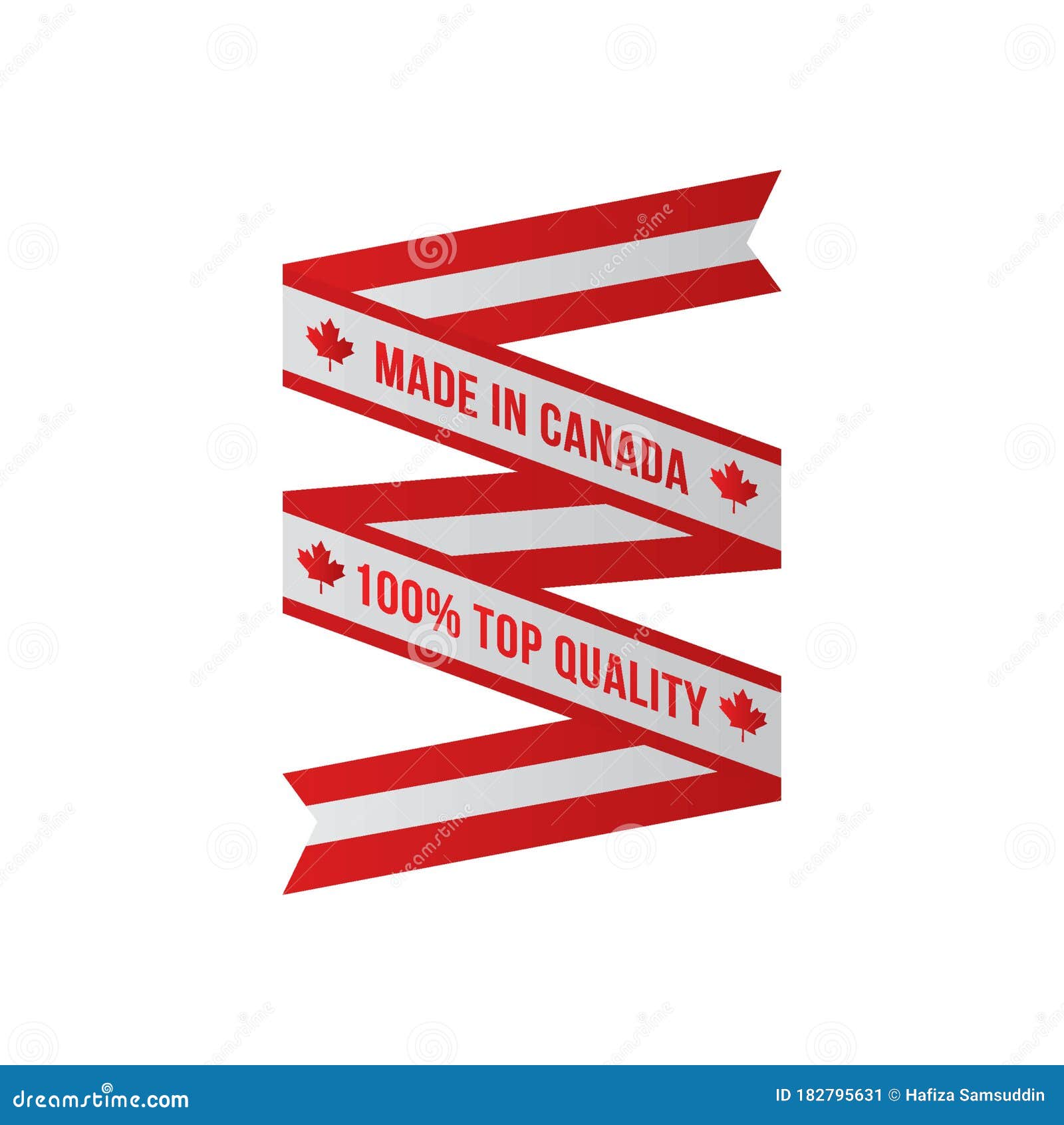 Made in Canada Label Design Stock Vector - Illustration of produces ...