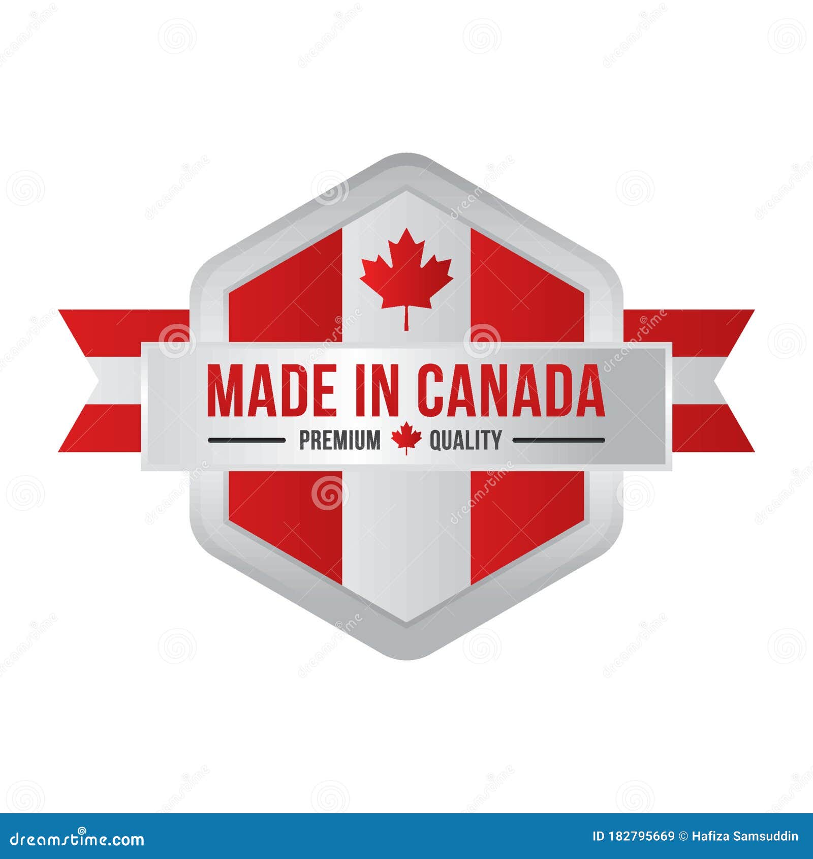 Made in Canada Label Design Stock Vector - Illustration of produce ...
