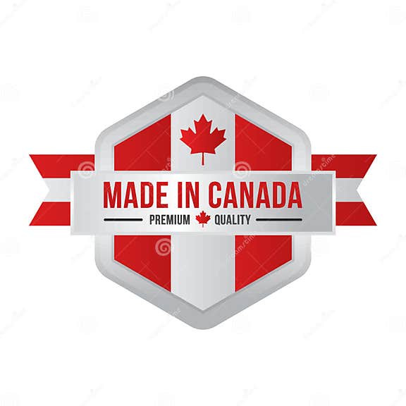 Made in Canada Label Design Stock Vector - Illustration of produce ...