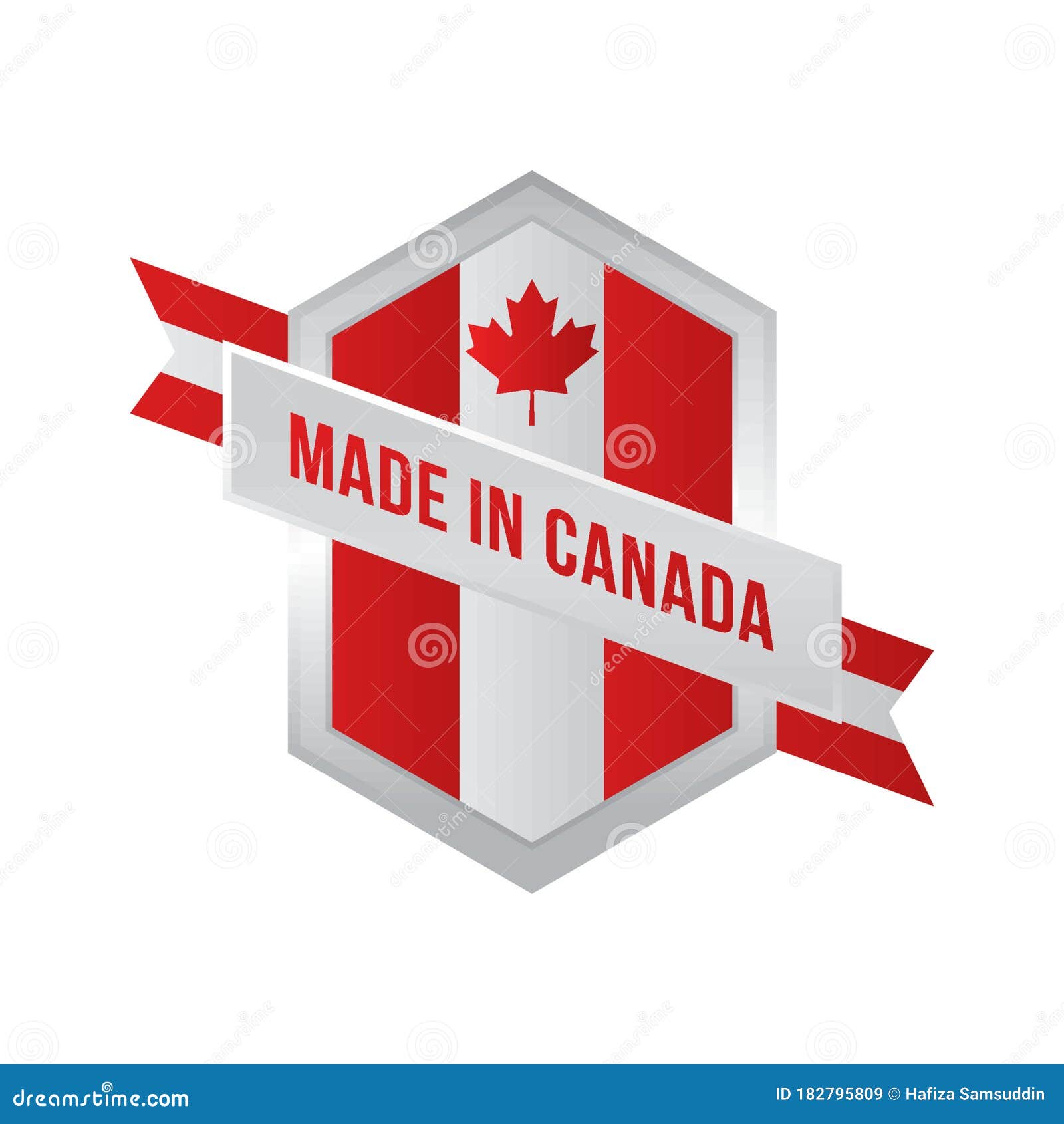 Made in Canada Label Design Stock Vector - Illustration of country ...