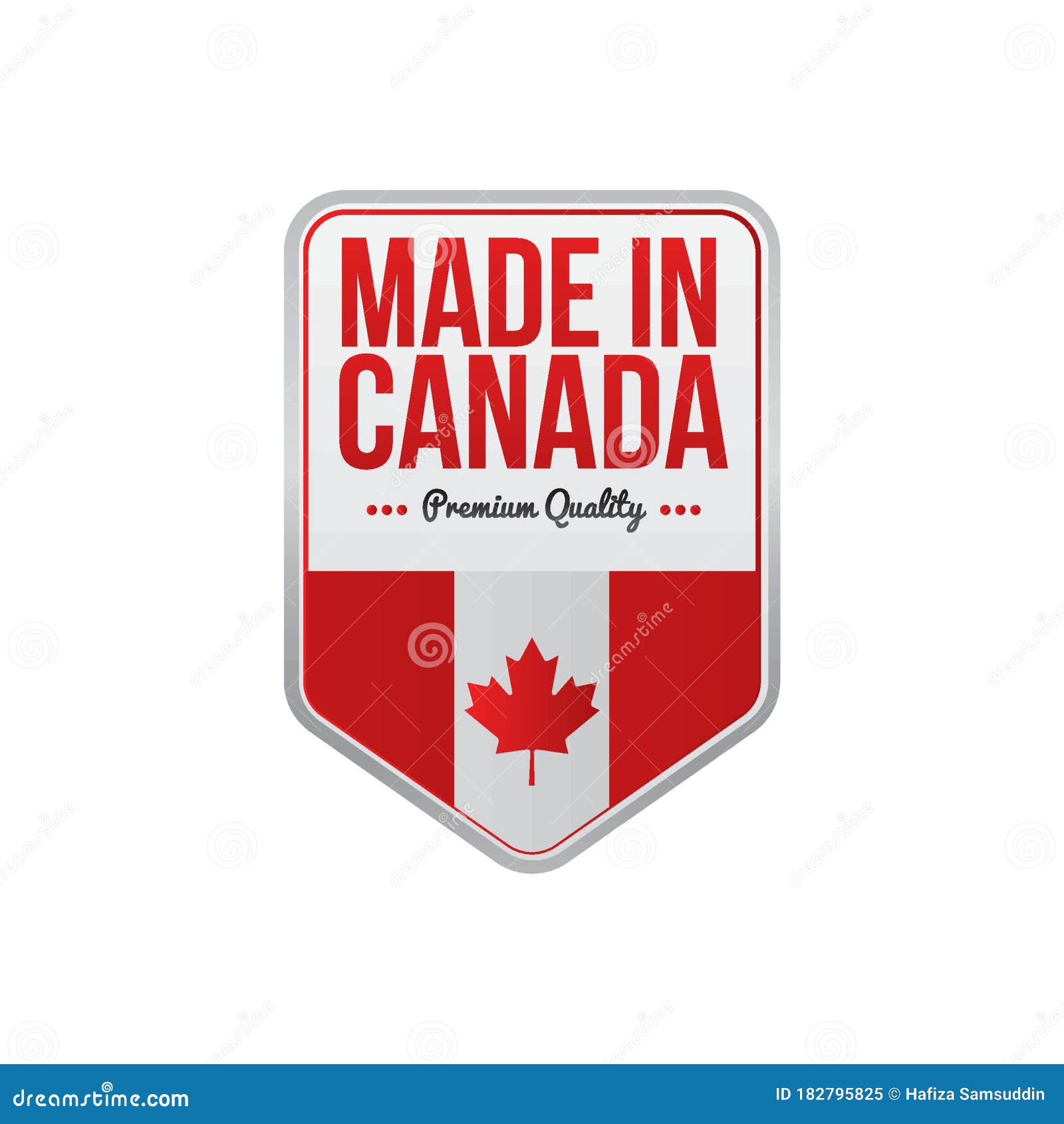 Made in Canada Label Design Stock Vector - Illustration of design ...