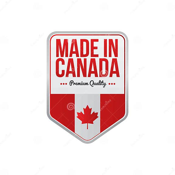 Made in Canada Label Design Stock Vector - Illustration of design ...