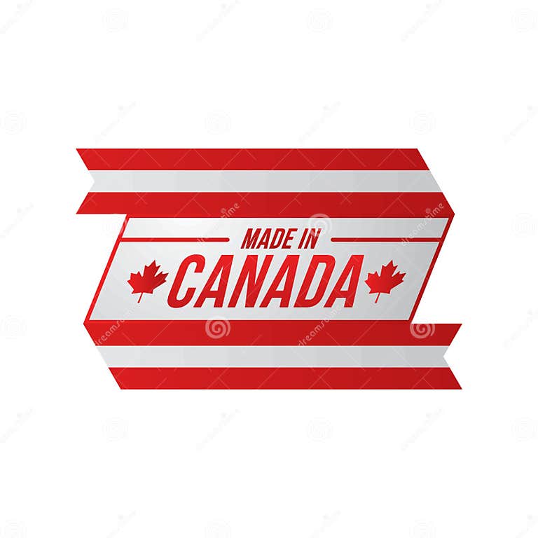 Made in Canada Label Design Stock Vector - Illustration of symbol ...