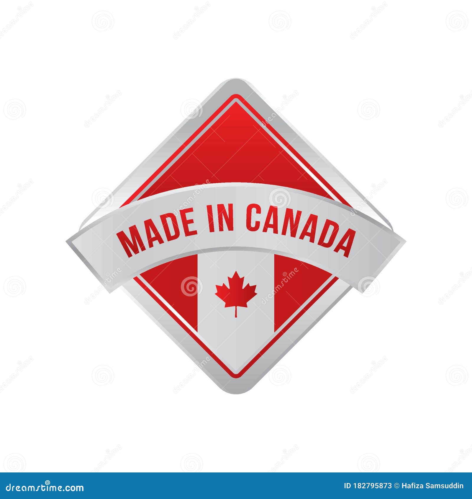 Made in Canada Label Design Stock Vector - Illustration of maples ...
