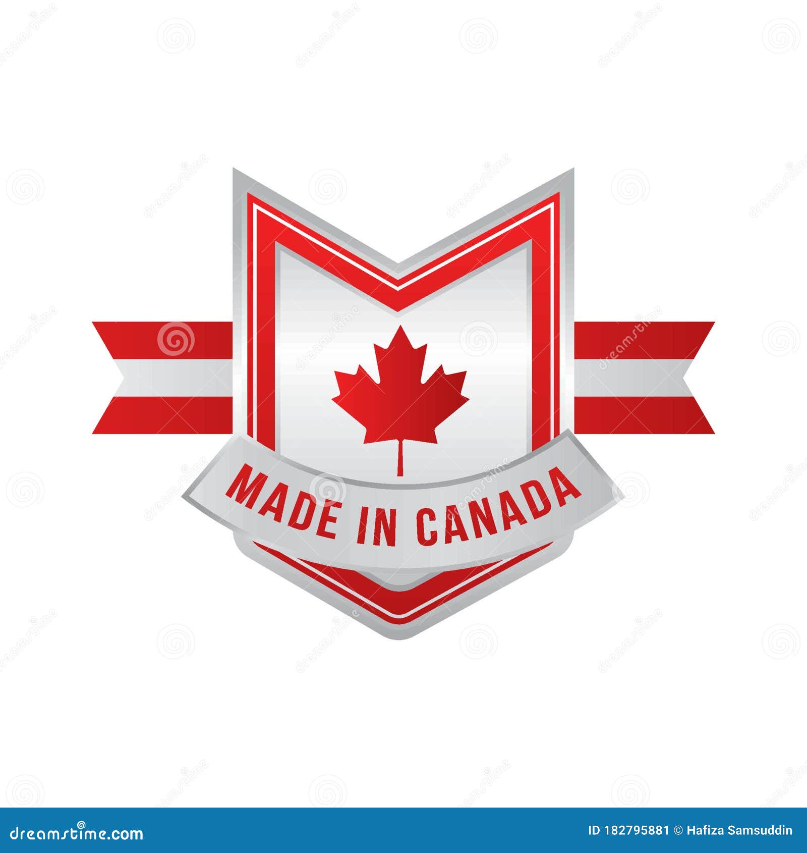 Made in Canada Label Design Stock Vector - Illustration of product ...