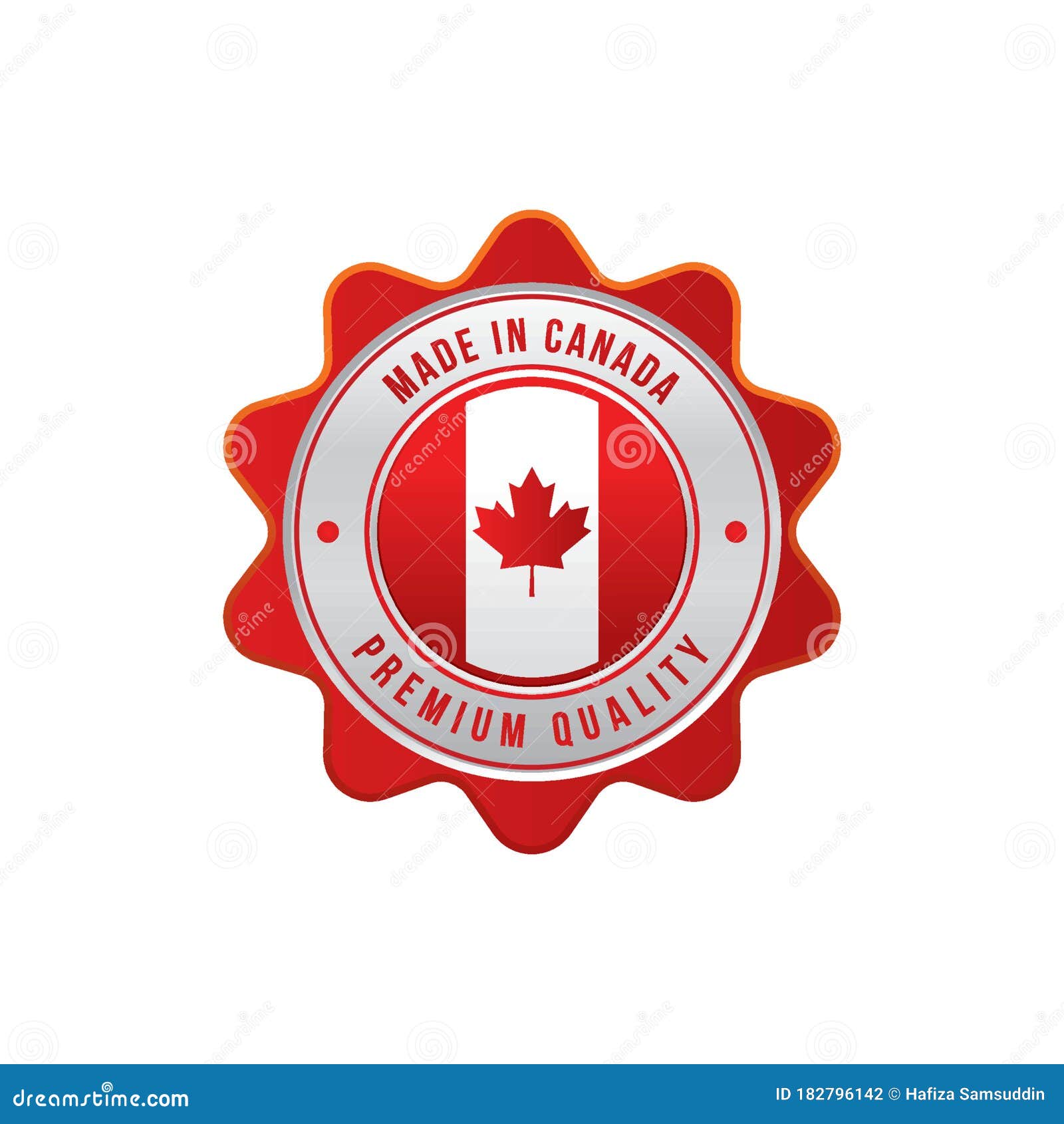 Made in Canada Label Design Stock Vector - Illustration of premium ...