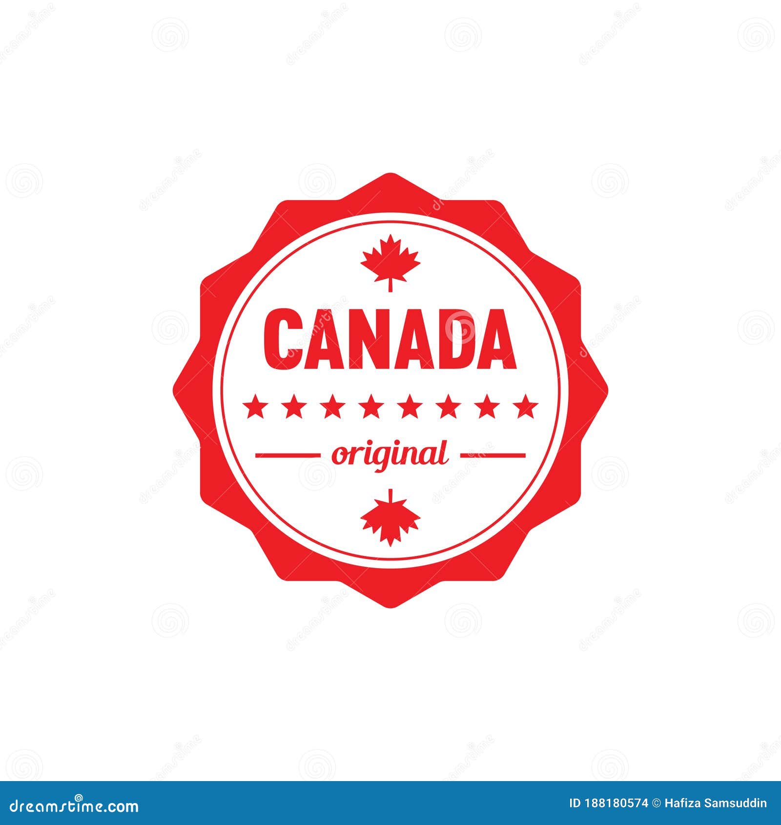 Made in Canada Label. Vector Illustration Decorative Design Stock ...