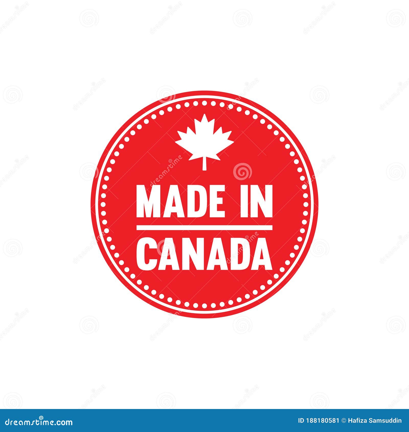 Made in Canada Label. Vector Illustration Decorative Design Stock ...
