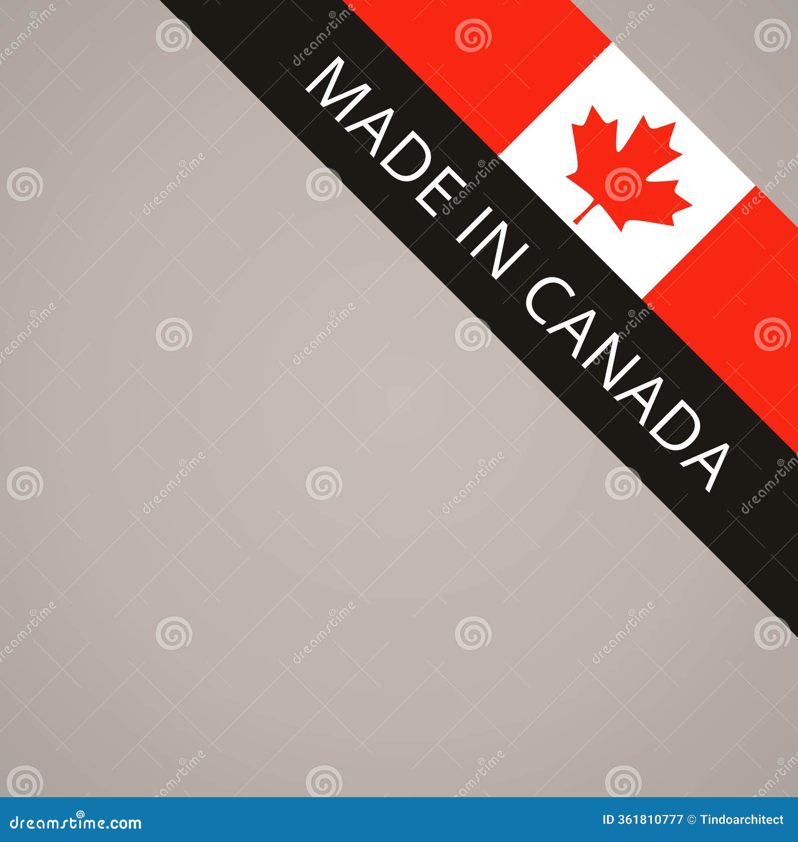 Made in Canada stock illustration. Illustration of emblem - 361810777