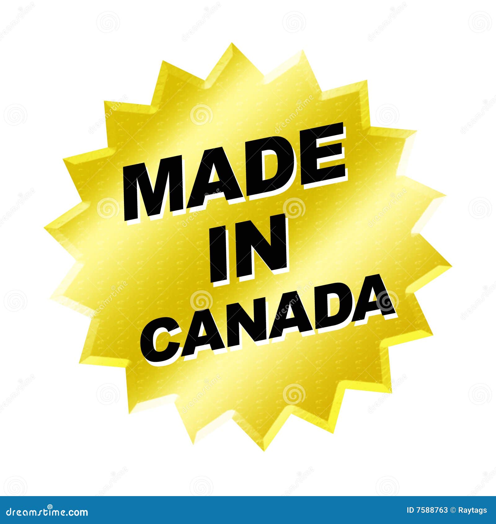 Made in Canada Sign stock illustration. Illustration of disc - 7588763