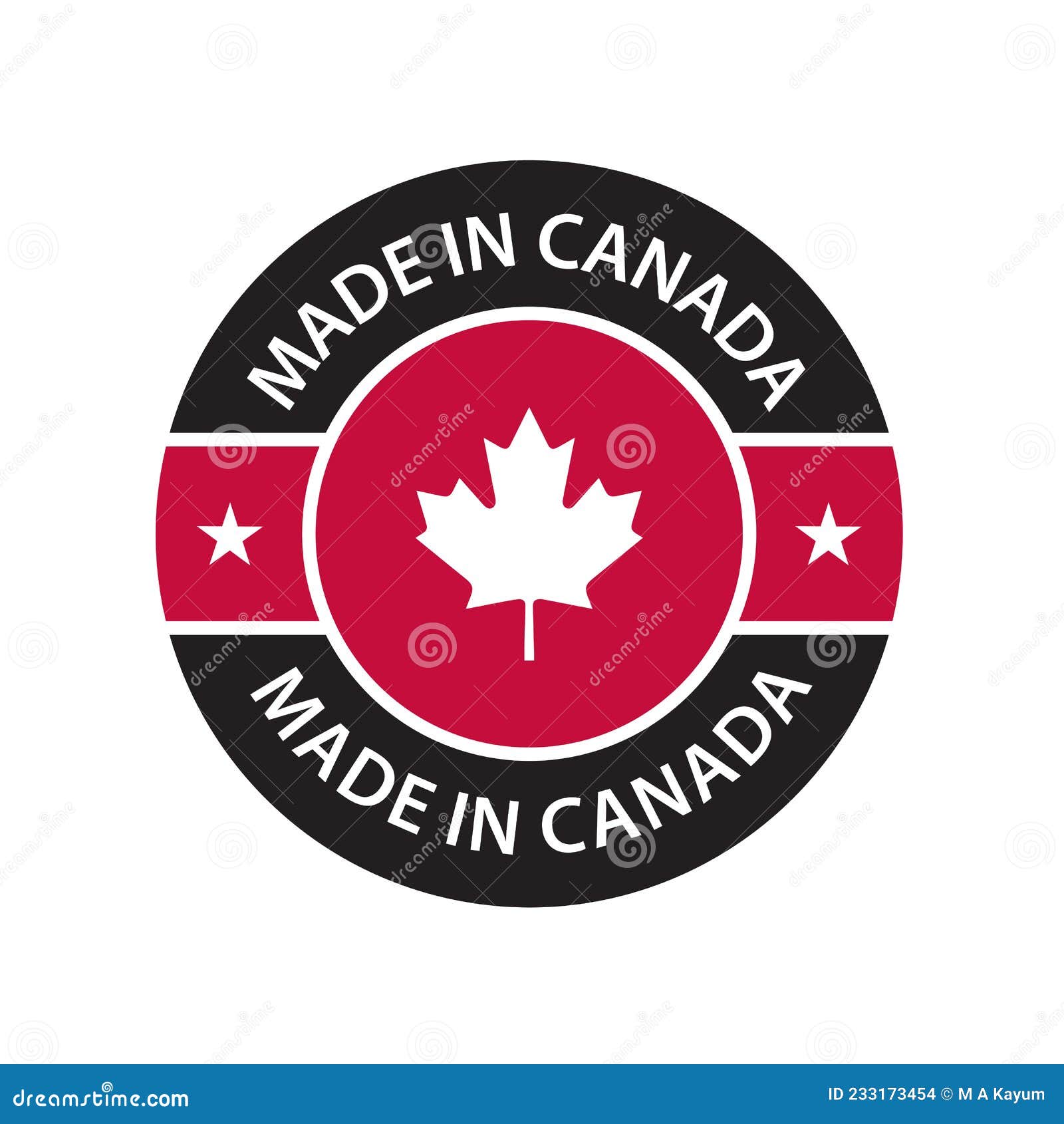 Made in Canada Vector Icon, Vector Logo. Canada Flags Logo Stock Vector ...