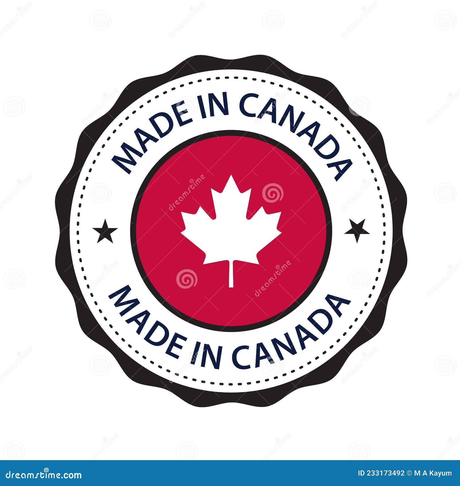 Made in Canada Vector Icon, Vector Logo. Canada Flags Logo Stock Vector ...