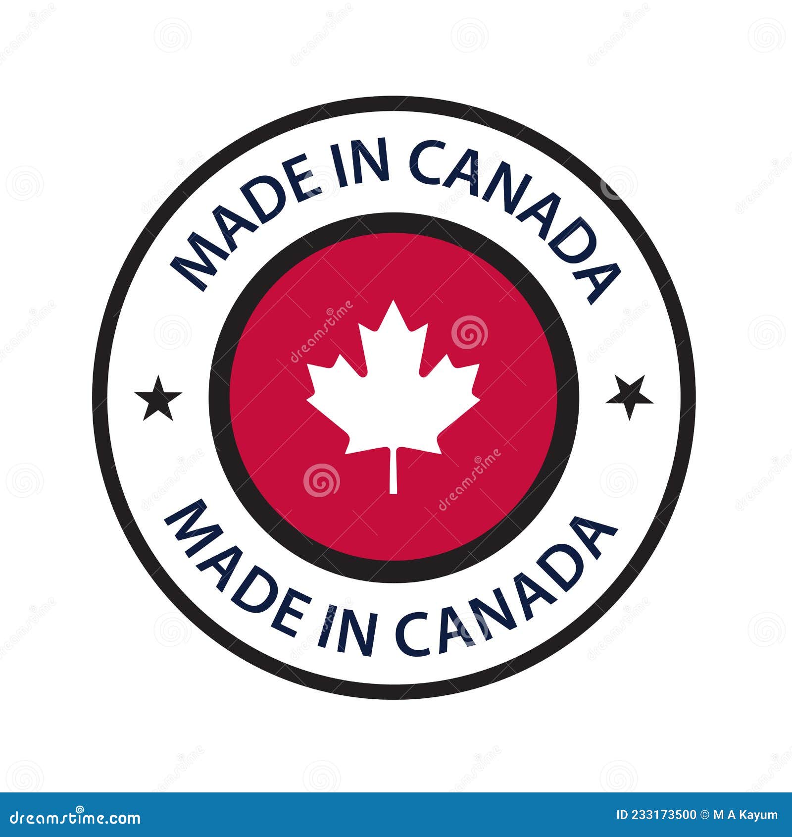 Made in Canada Vector Icon, Vector Logo. Canada Flags Logo Stock Vector ...