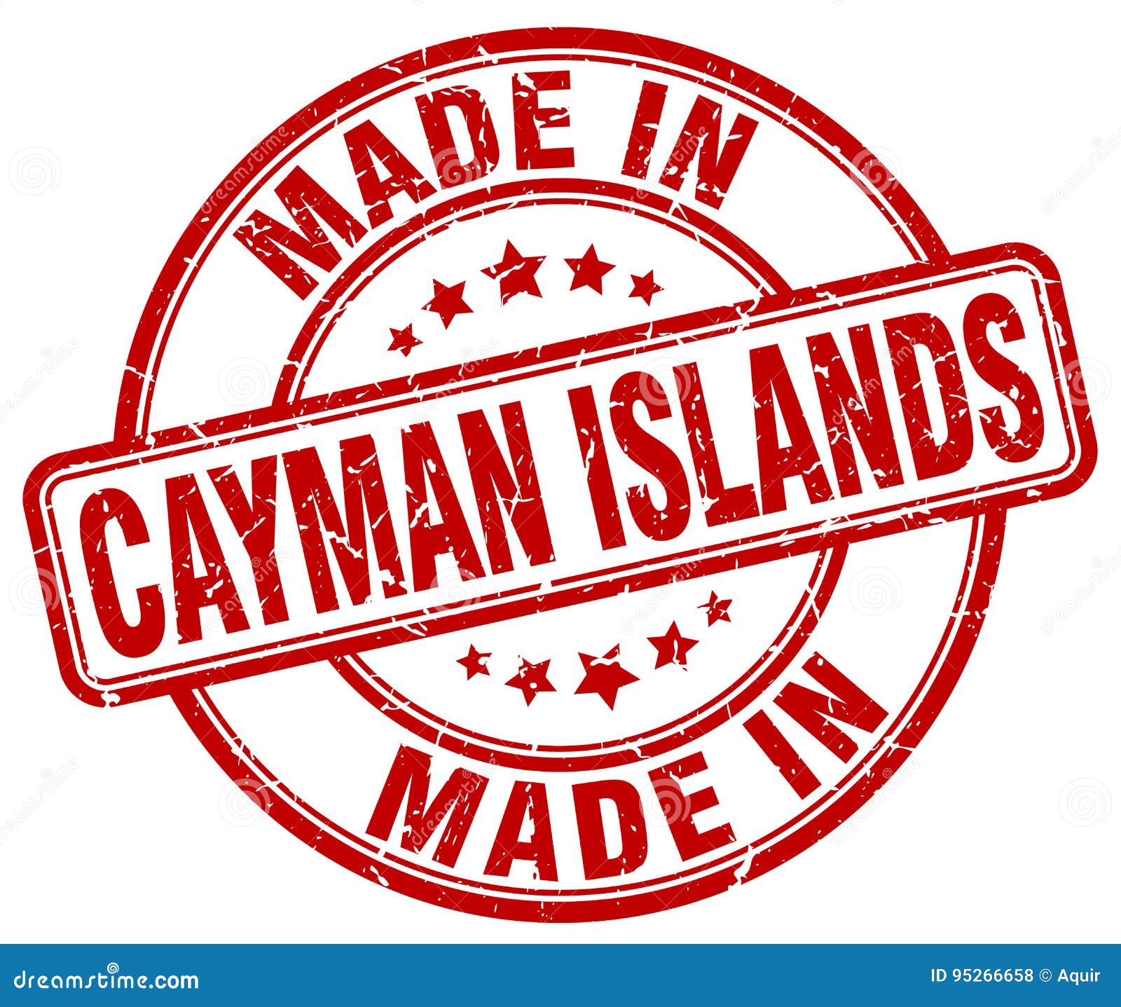 Made in Cayman Islands Red Grunge Stamp Stock Vector - Illustration of ...