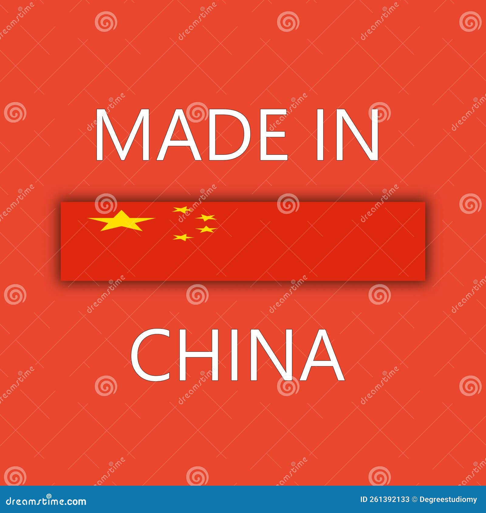 Made in China Vector Illustration Stock Vector - Illustration of ...