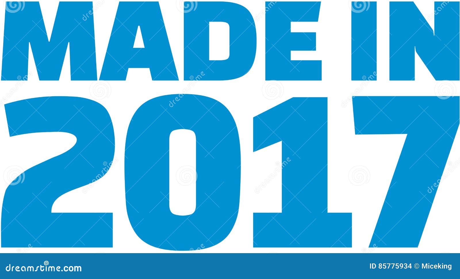 Made in 2017 college font stock vector. Illustration of isolated - 85775934