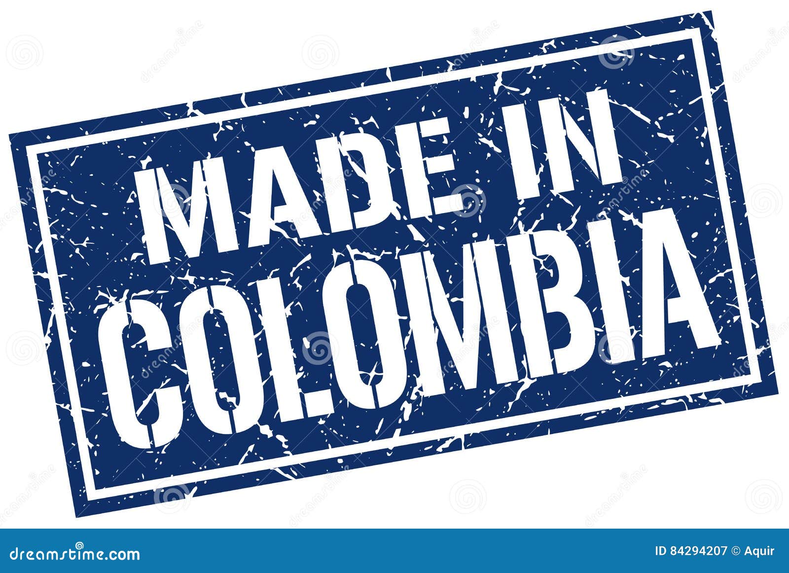 Colombia Blue Low Poly Map With Capital Bogota Vector Illustration ...