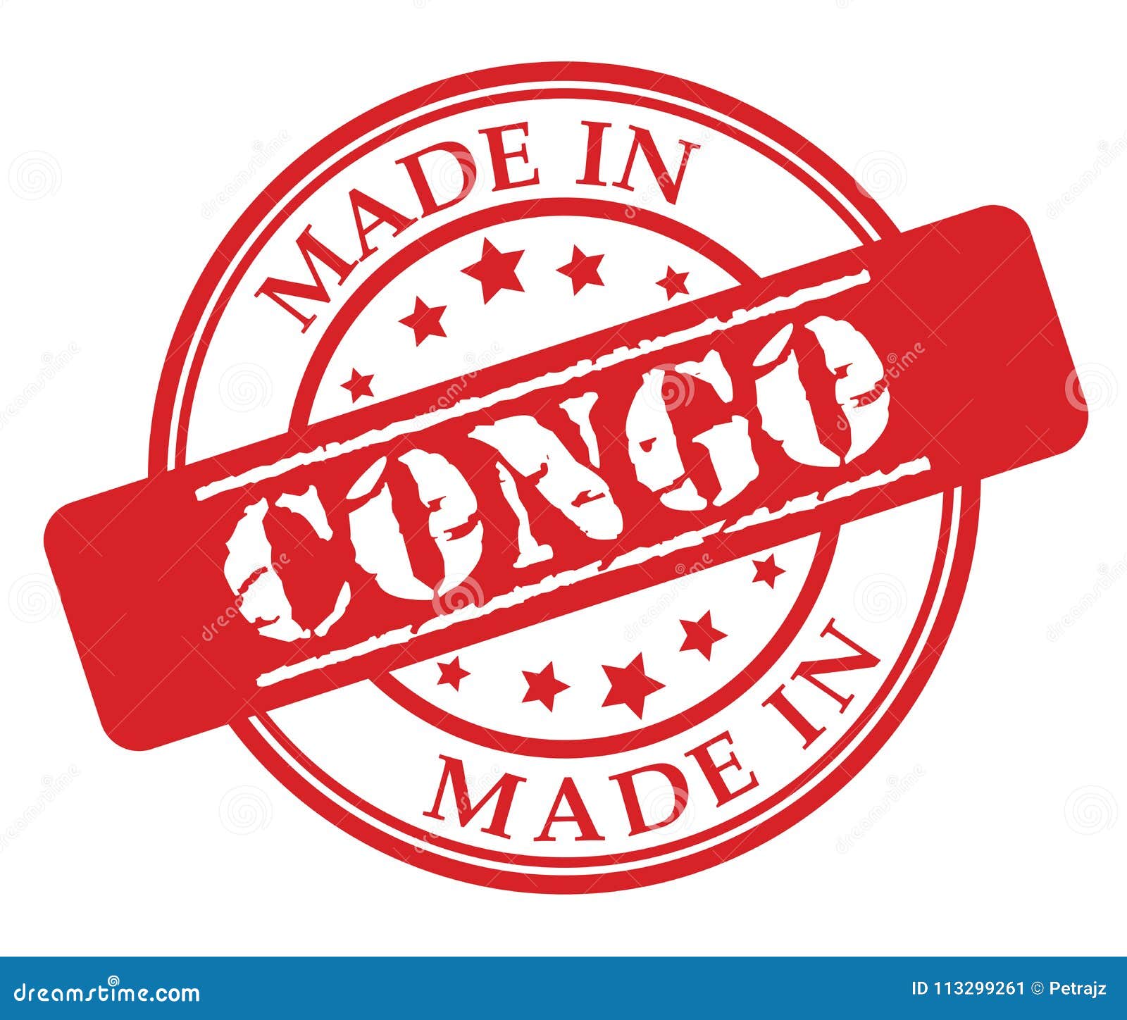 Made in Congo Red Rubber Stamp Stock Vector - Illustration of ...