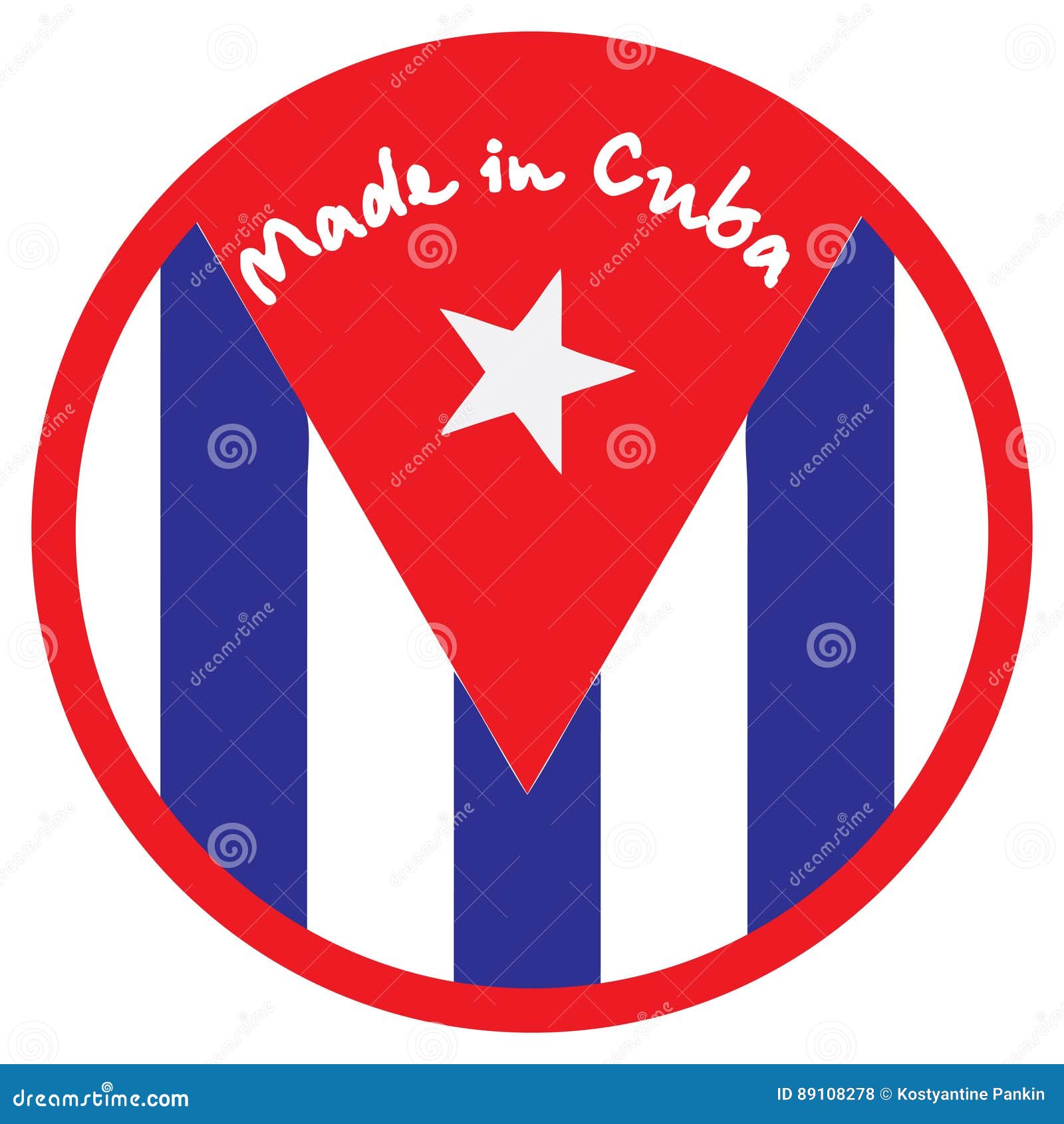 Made in Cuba stock vector. Illustration of banner, pattern - 89108278