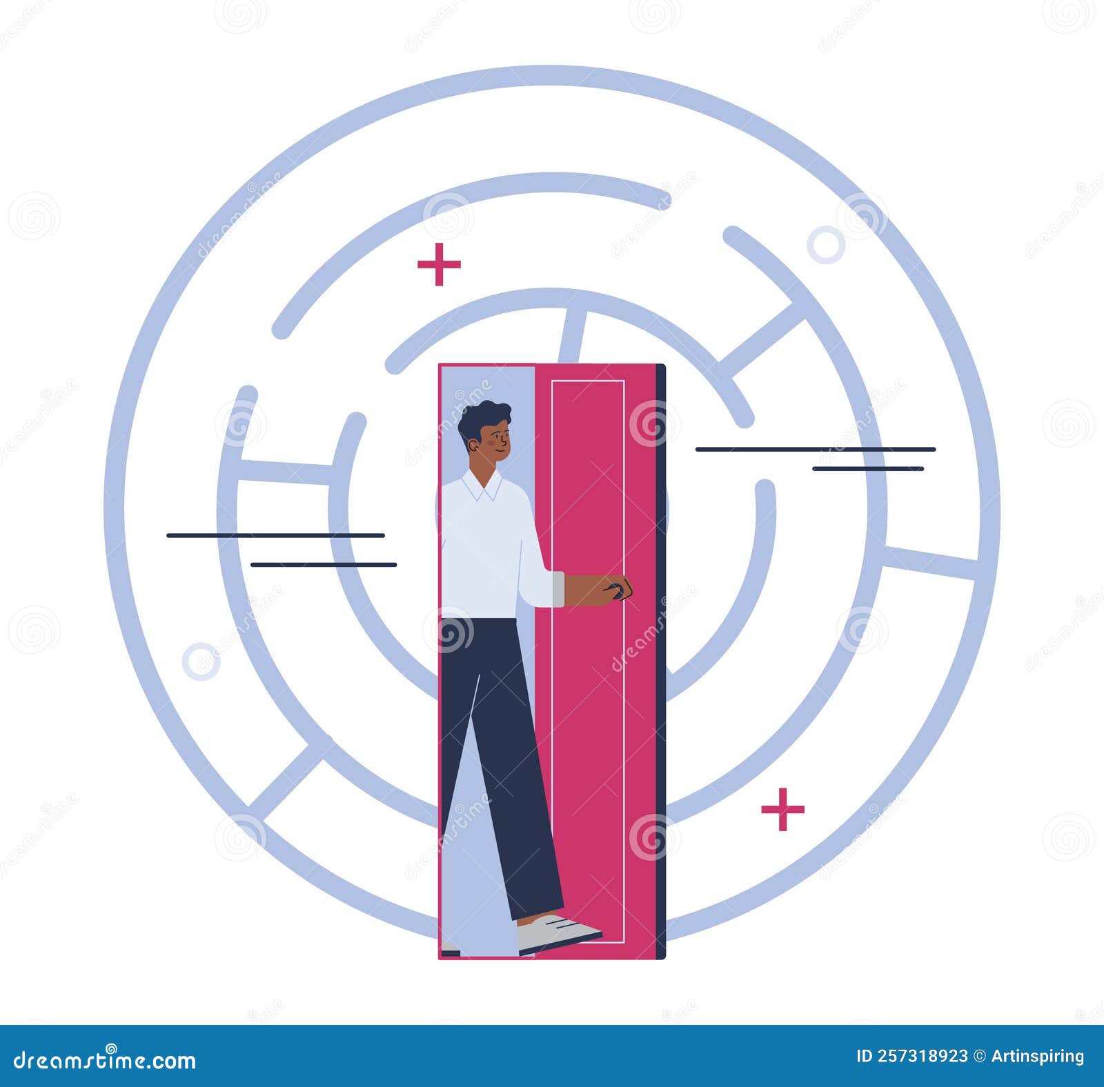 Made Decision. Confident Verdict, Question or Problem Solution Stock ...