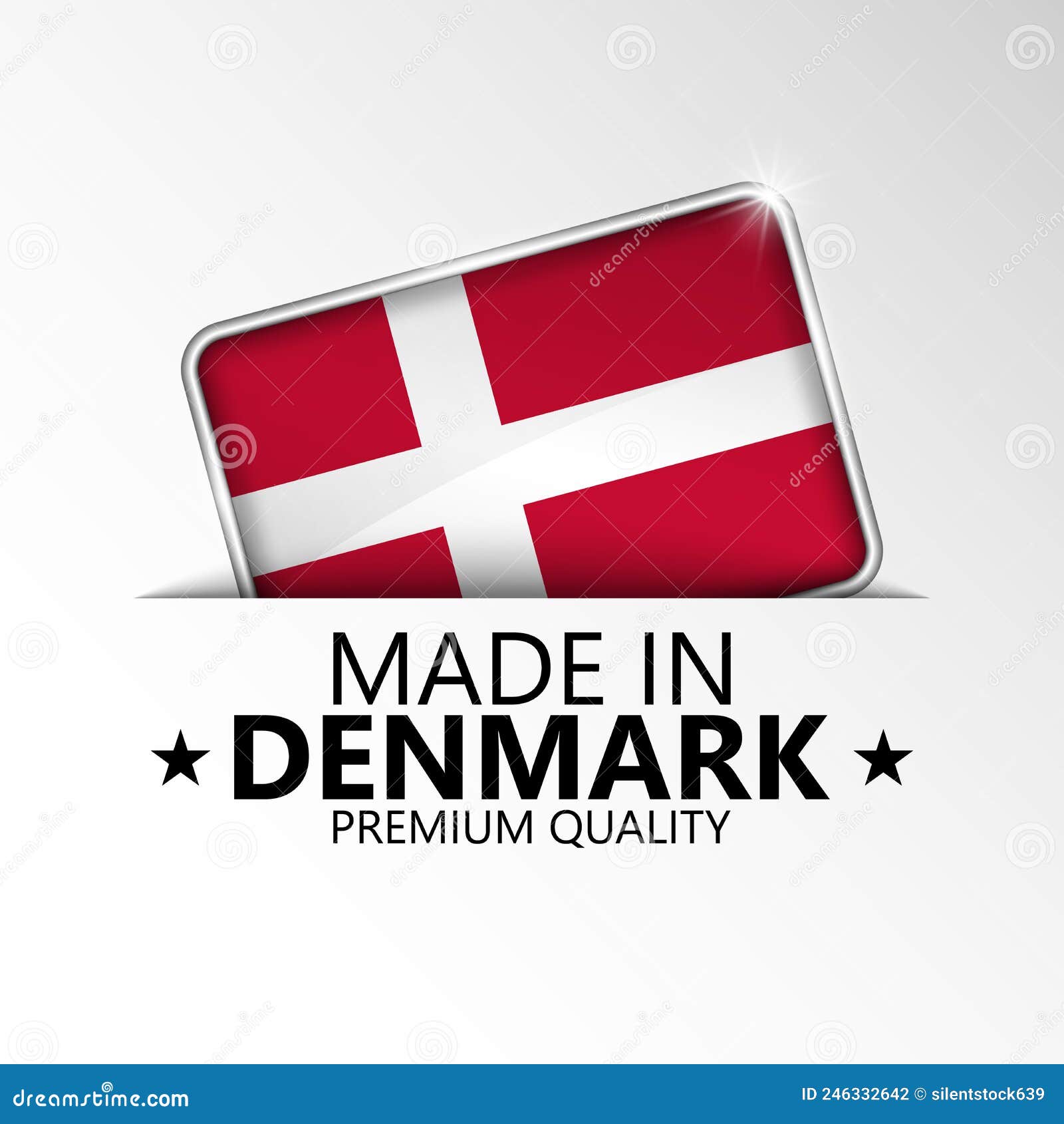Made in Denmark Graphic and Label Stock Vector - Illustration of ...