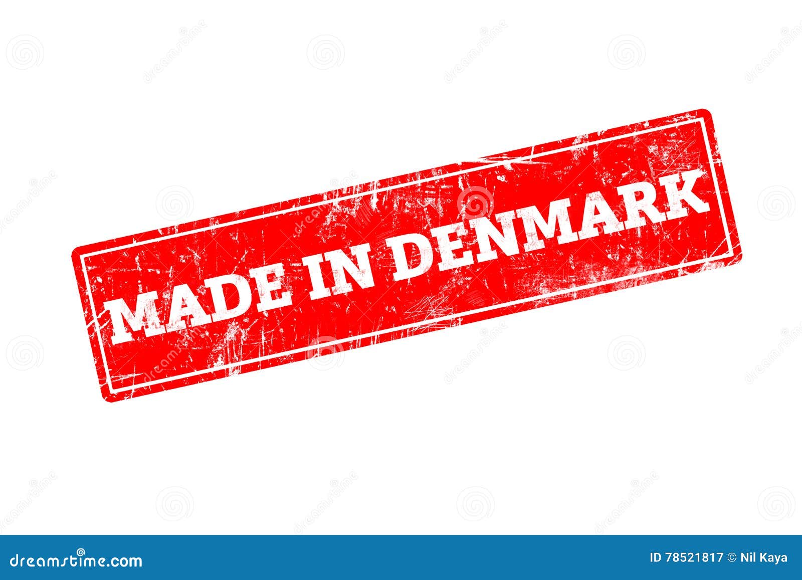 MADE in DENMARK stock illustration. Illustration of grunge - 78521817