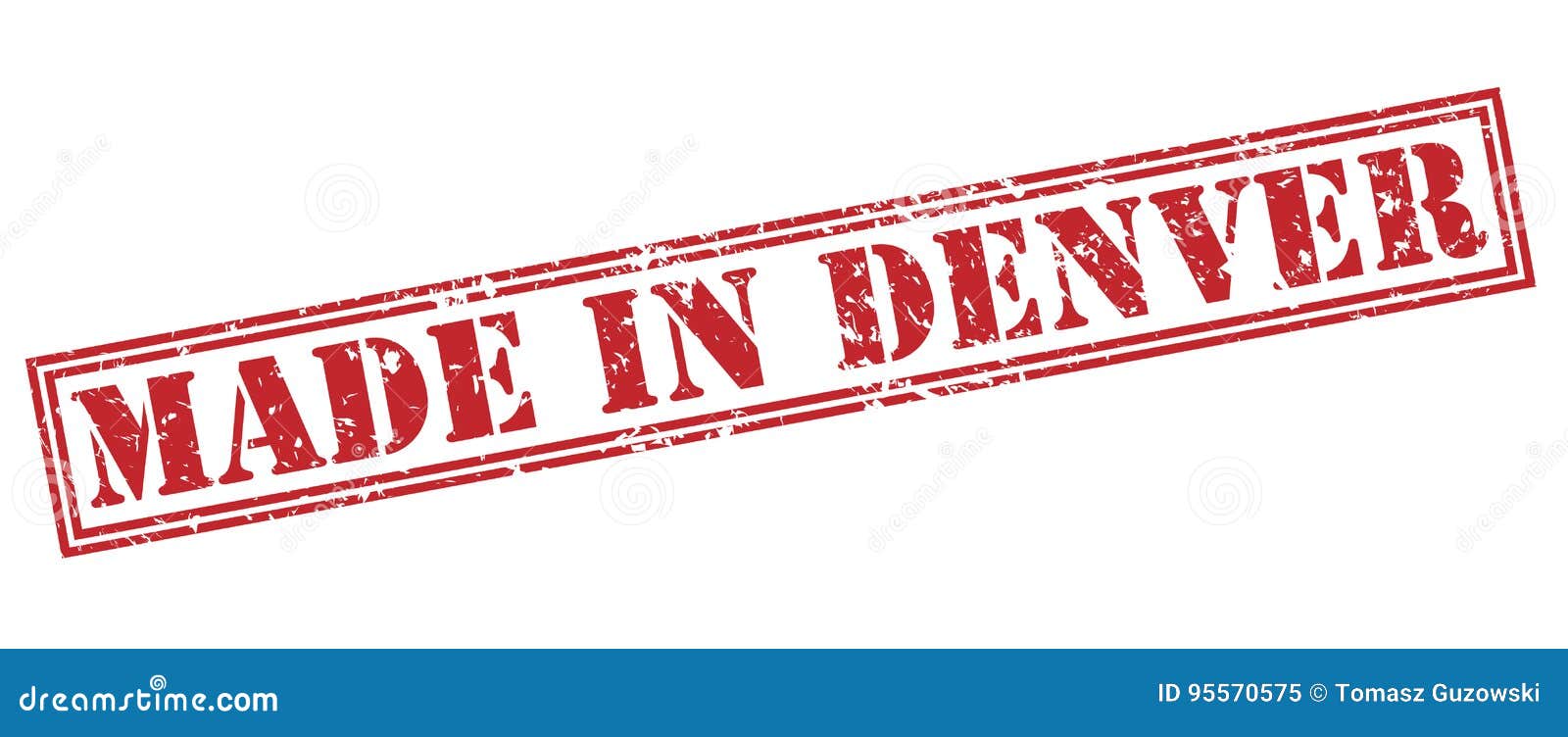 Made in denver stamp stock illustration. Illustration of isolated ...