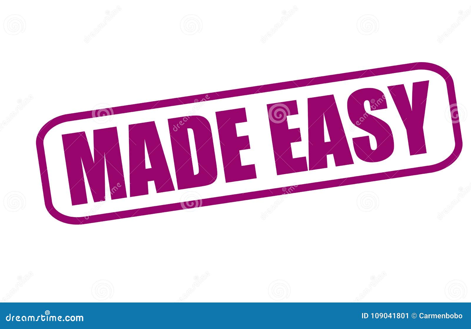 Made easy stock illustration. Illustration of symbol - 109041801