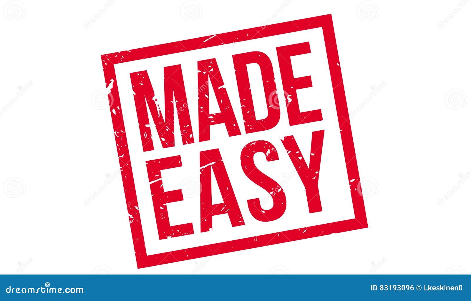 Made Easy rubber stamp stock illustration. Illustration of business ...