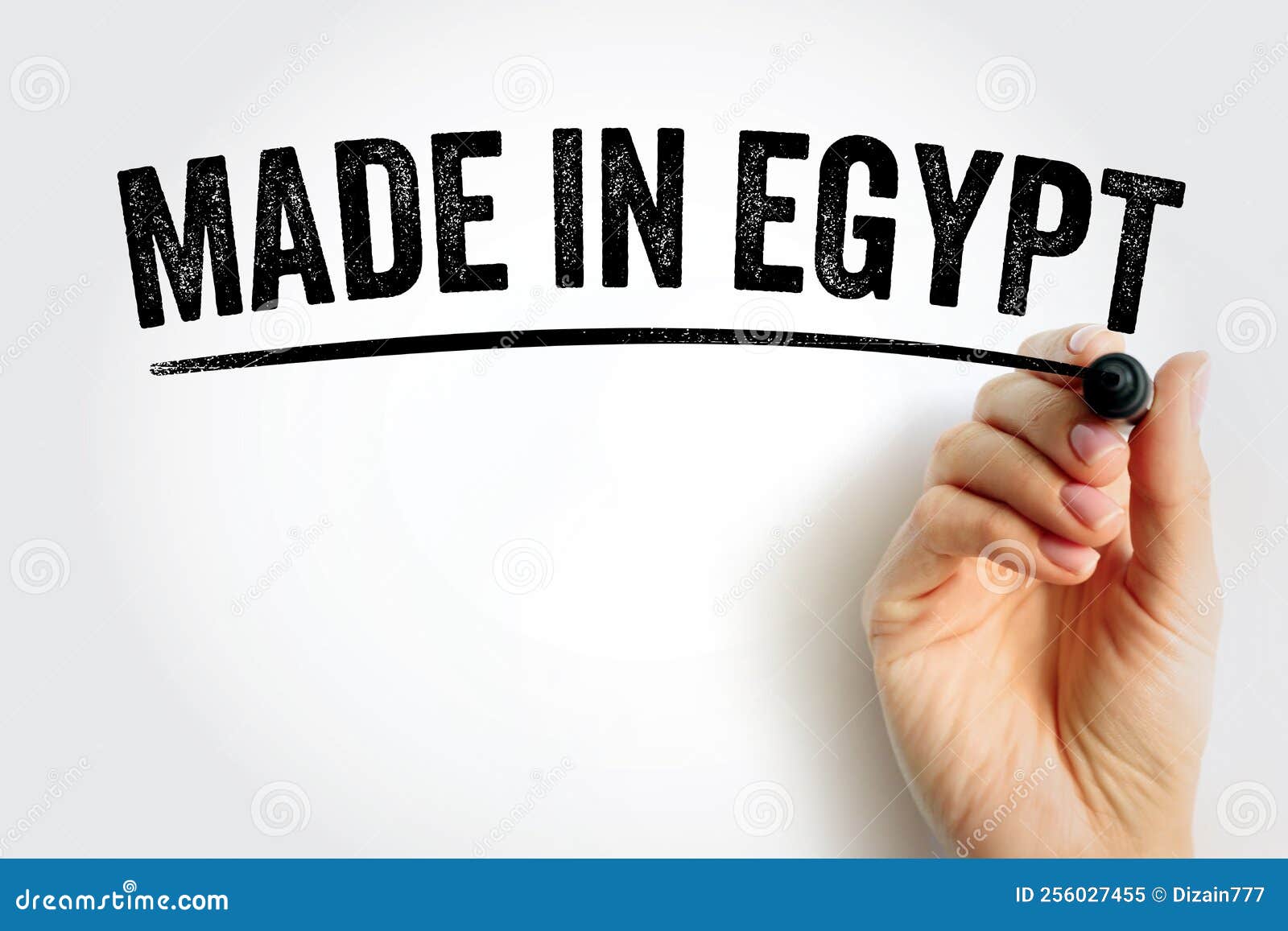 Made in Egypt Text with Marker, Concept Background Stock Image - Image ...