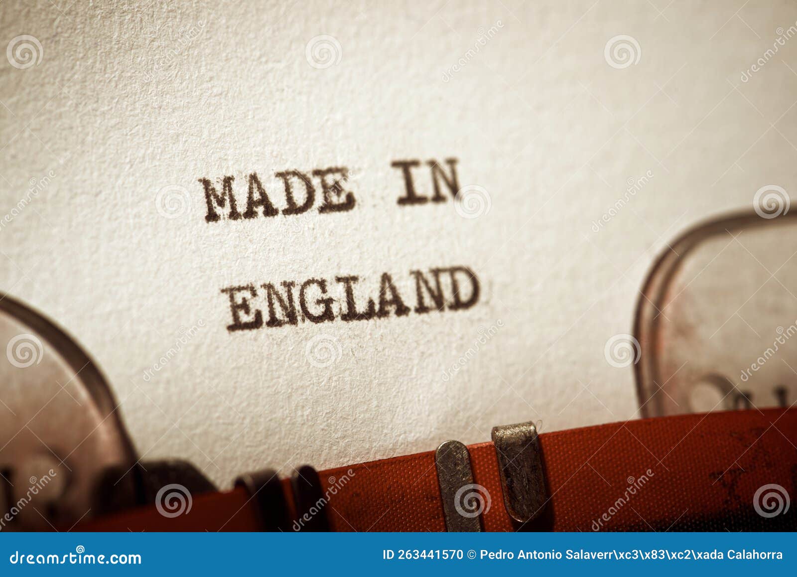 Made in England stock photo. Image of manual, paper - 263441570