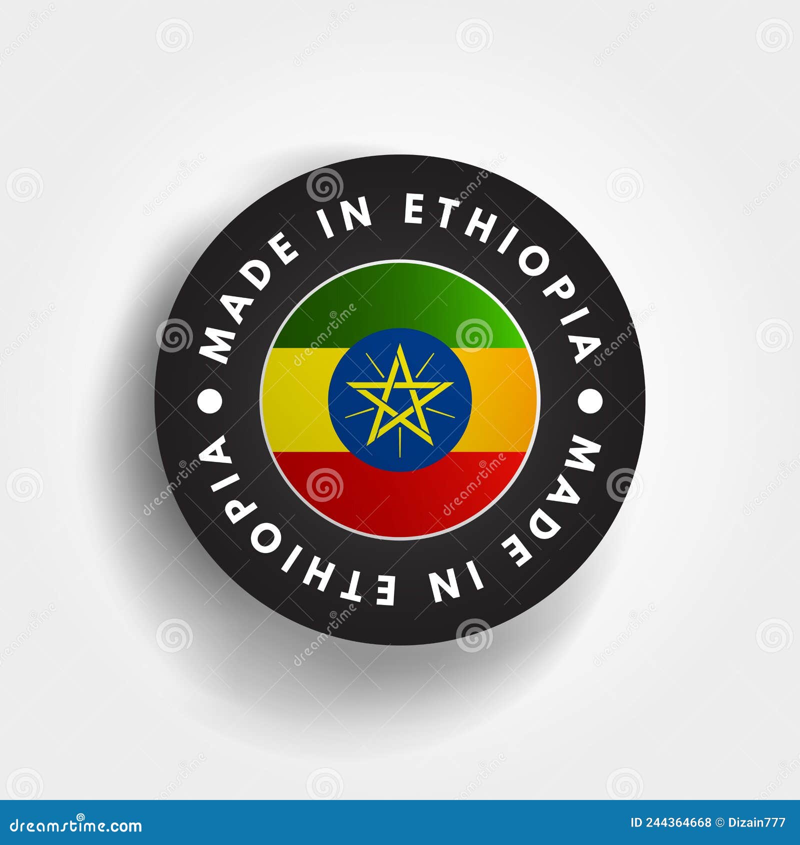 Ethiopia Text On Hex Code Illustration | CartoonDealer.com #108840888
