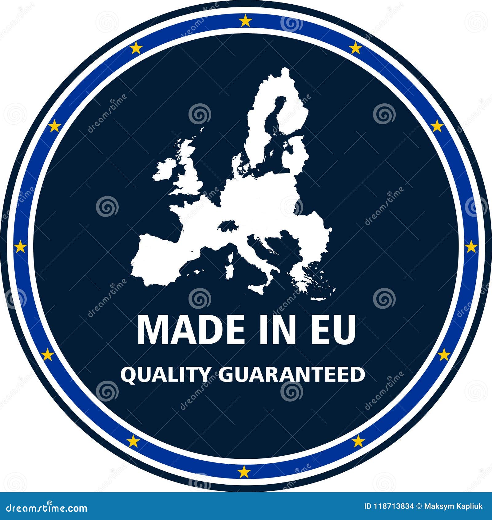 Made in EU Quality Stamp. Vector Illustration Stock Vector ...