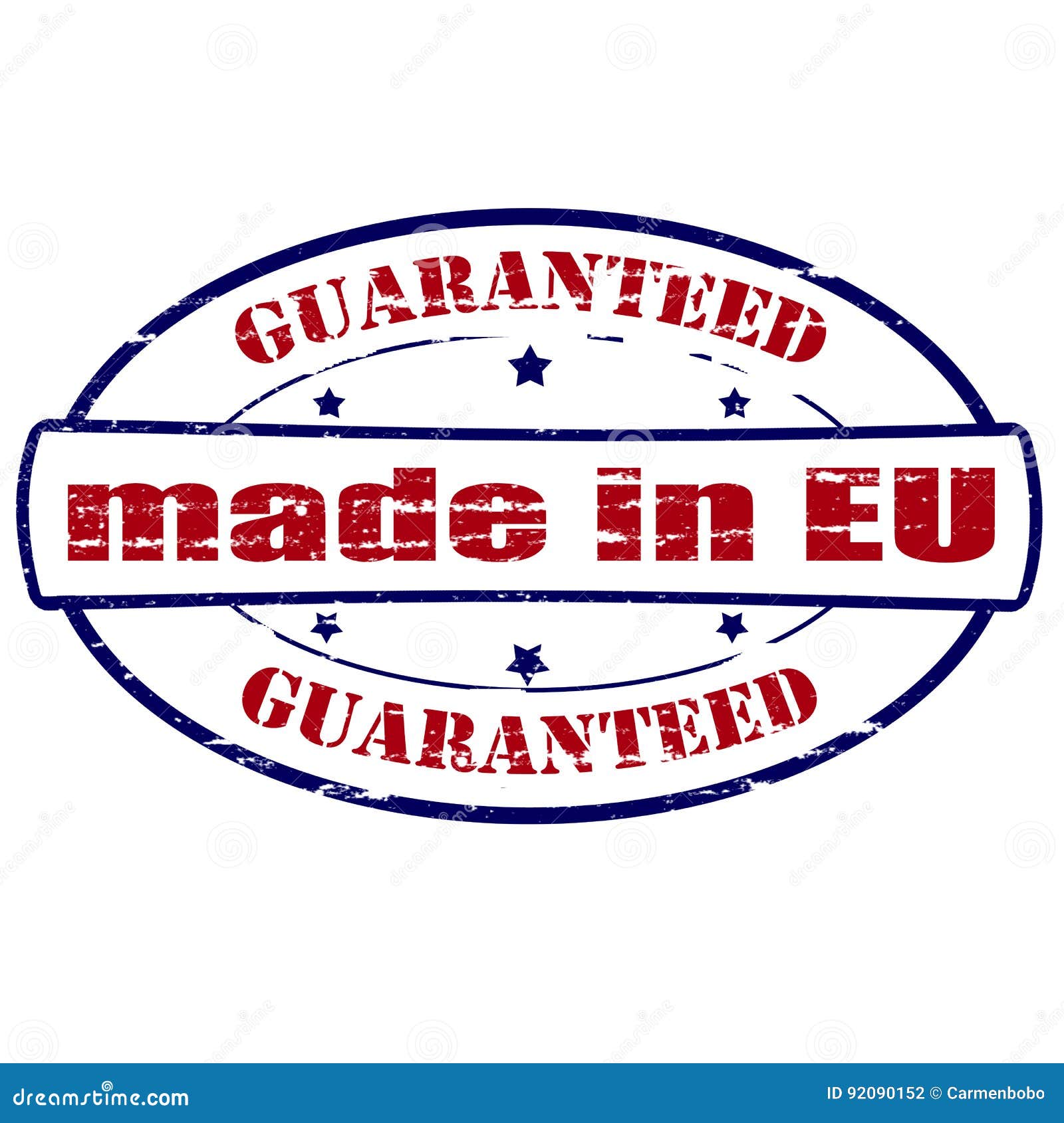 Made in EU stock illustration. Illustration of packed - 92090152