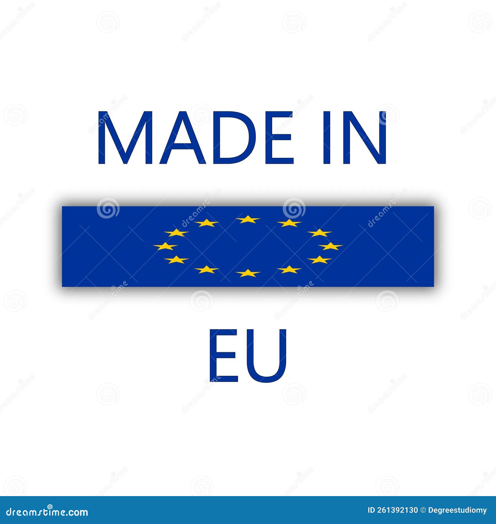 Made in EU Vector Illustration. European Union Stock Vector ...