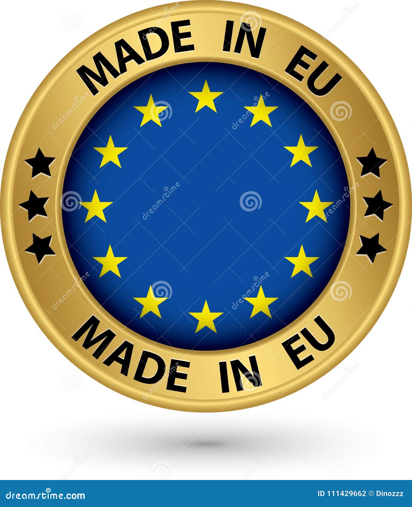 Made in Europe Gold Label, Vector Illustration Stock Vector ...