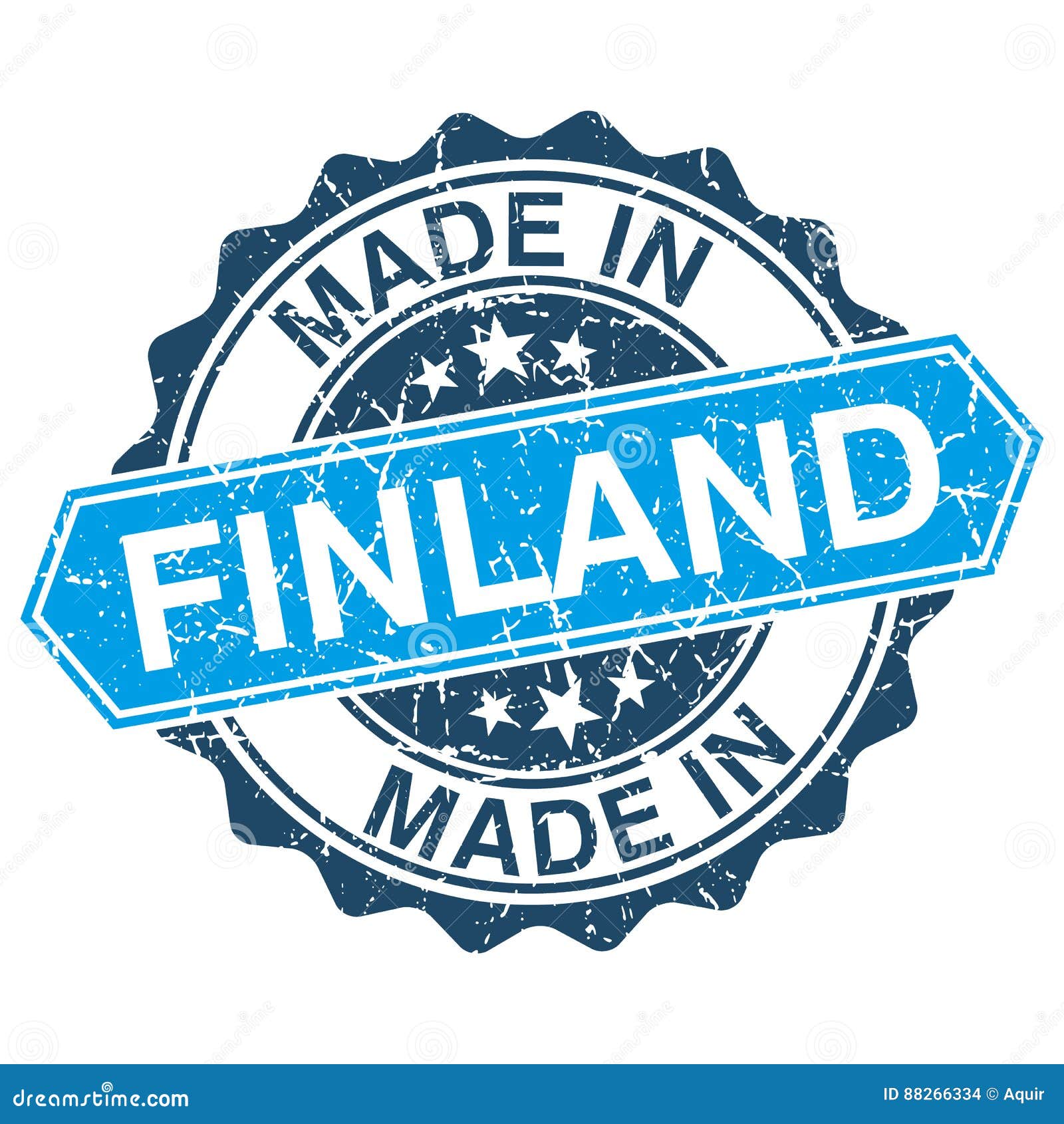 Made In Finland, Modern Vector Background With Finnish Colors ...