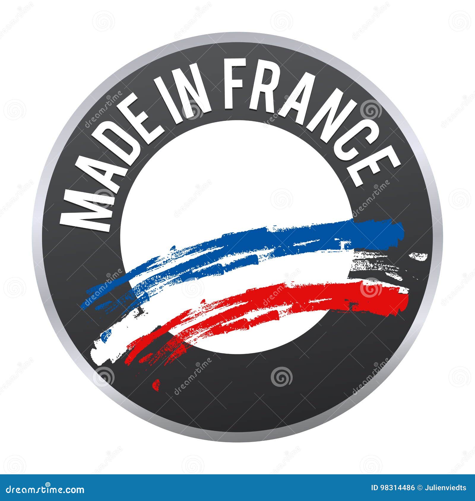 Made in France Label Badge Logo Certified. Stock Vector - Illustration ...