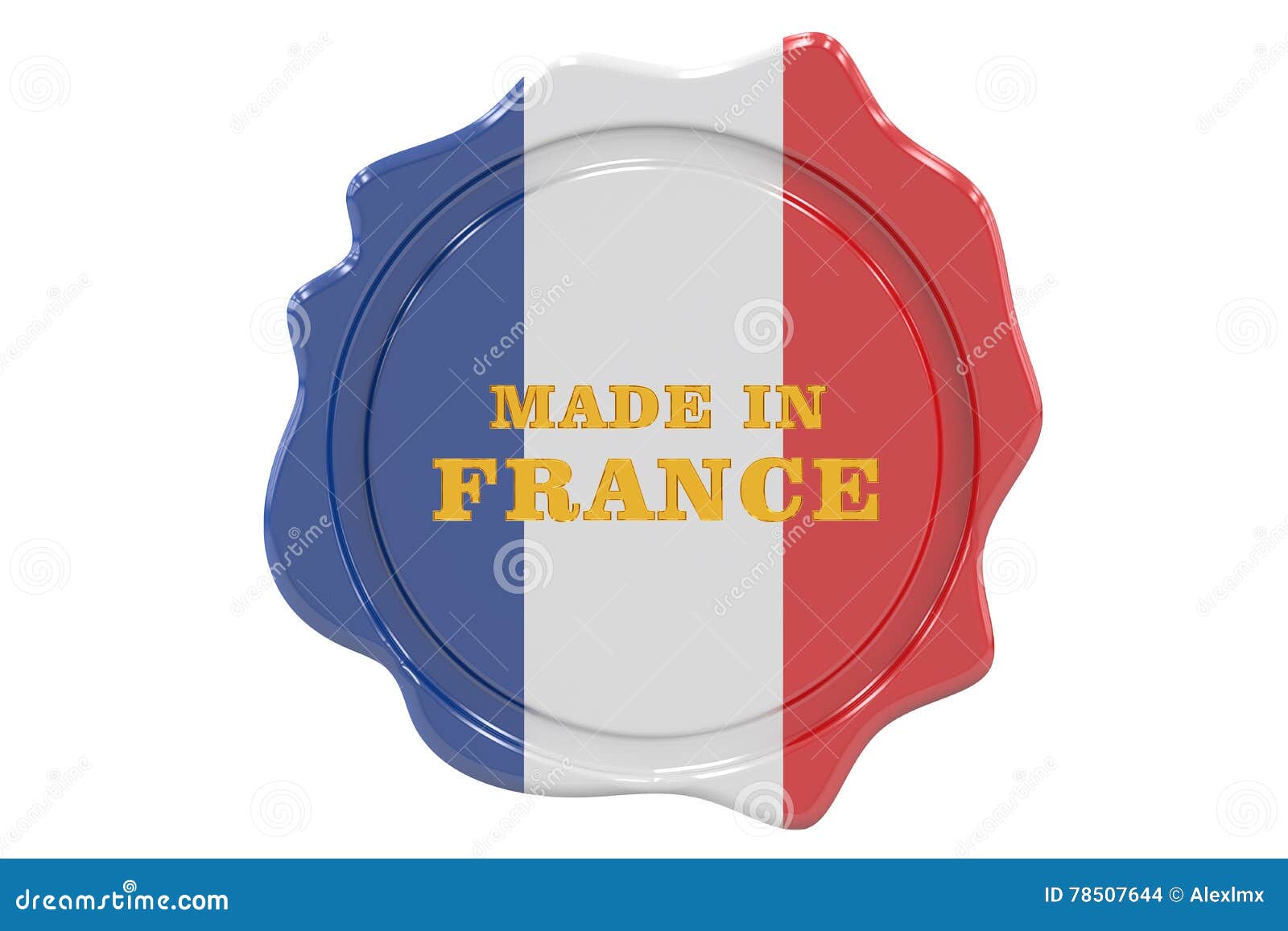 Made in France seal, stamp stock illustration. Illustration of isolated ...