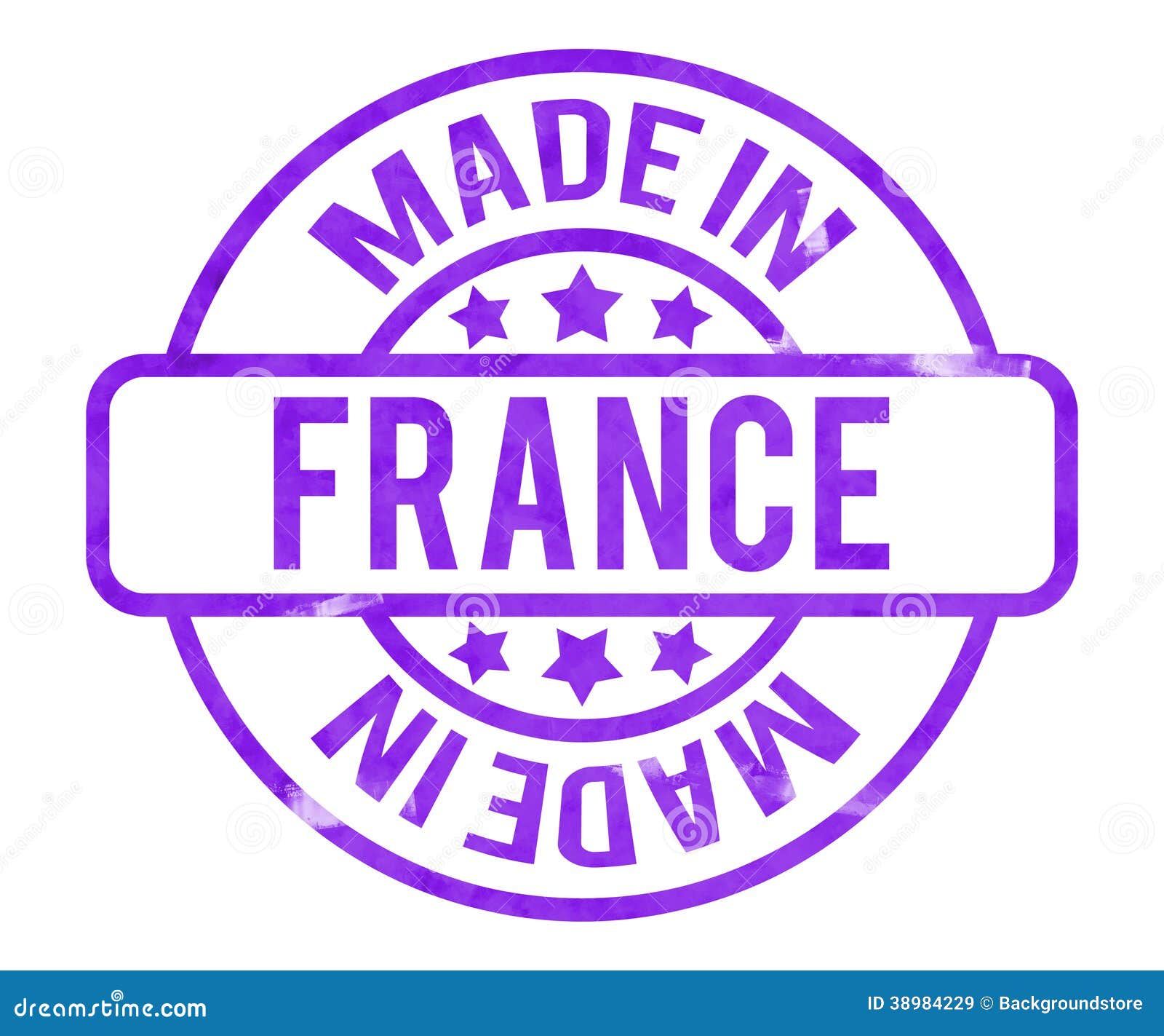 Made In France. Barcode In The Form Of A French Flag. Isolated On A ...